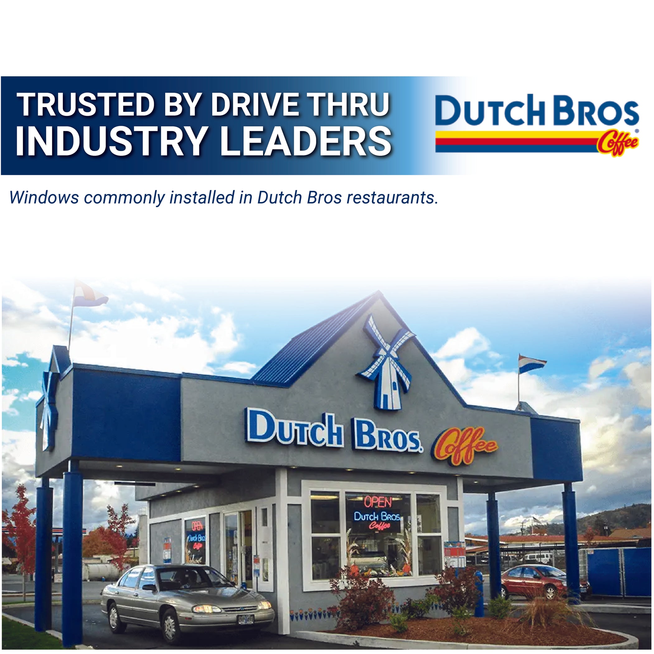 Quikserv Dutch Bros | Drive Thru Slider Windows — Covenant Security Equipment