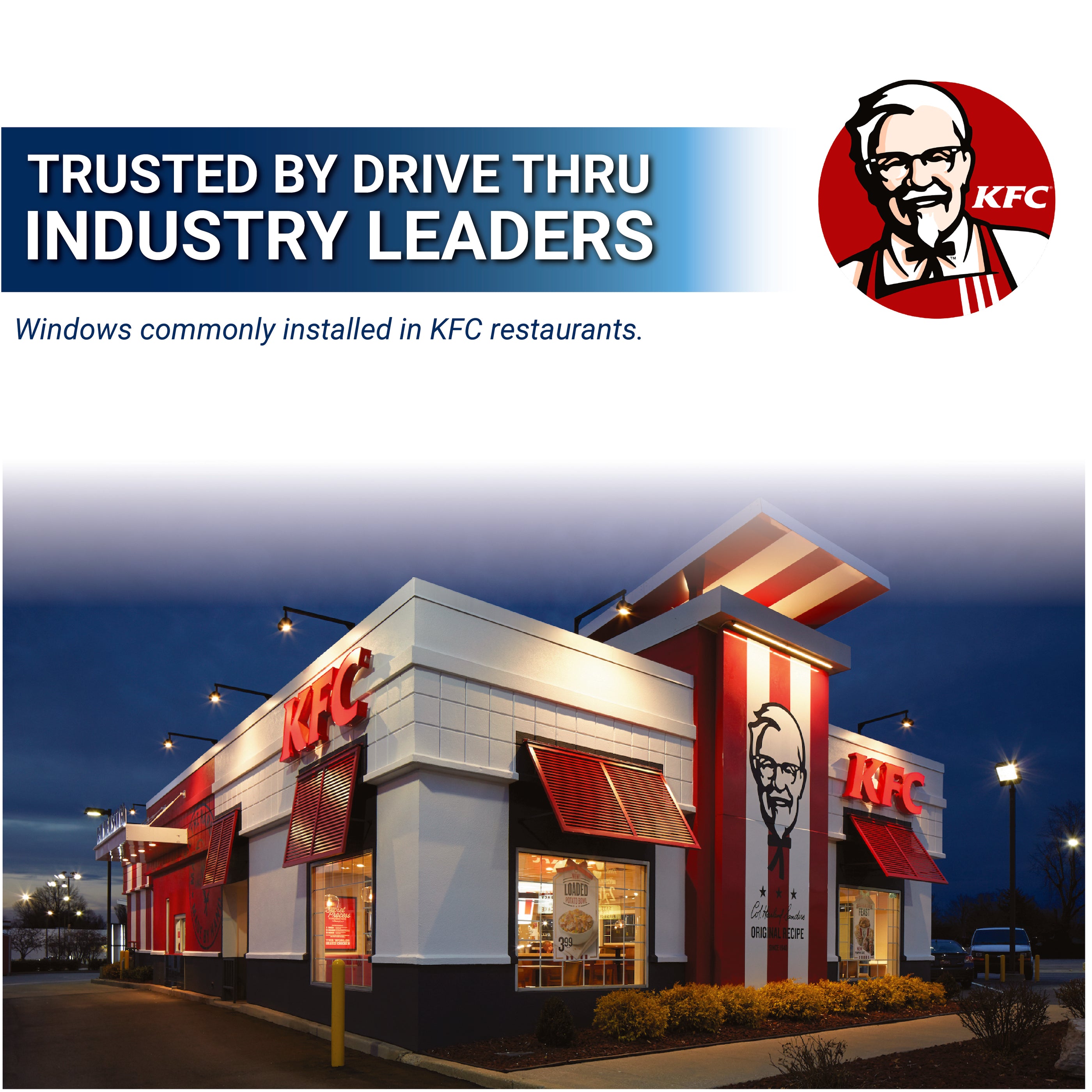 Quikserv KFC | Drive Thru Slider Windows — Covenant Security Equipment