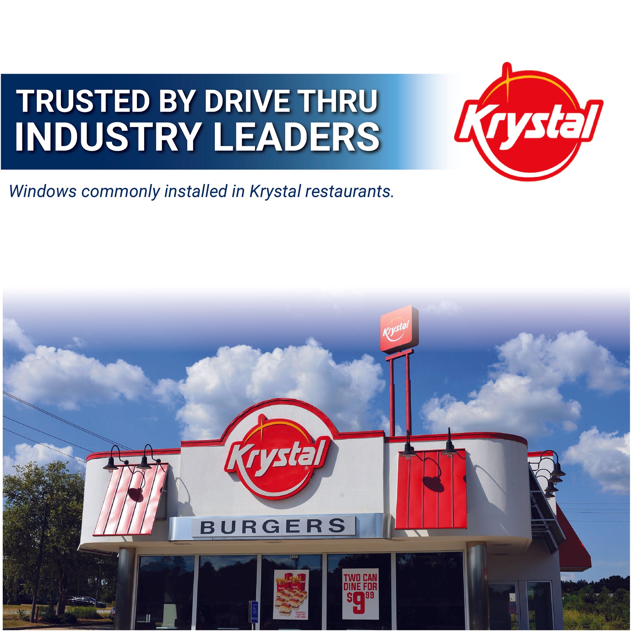 Quikserv Krystal | Drive Thru Slider Windows — Covenant Security Equipment