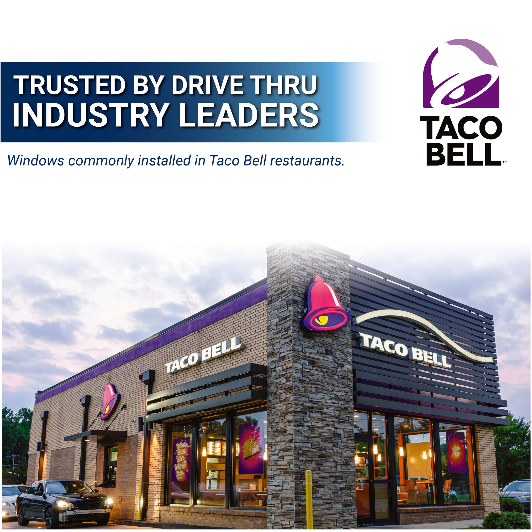 Quikserv Taco Bell | Drive Thru Slider Windows — Covenant Security ...