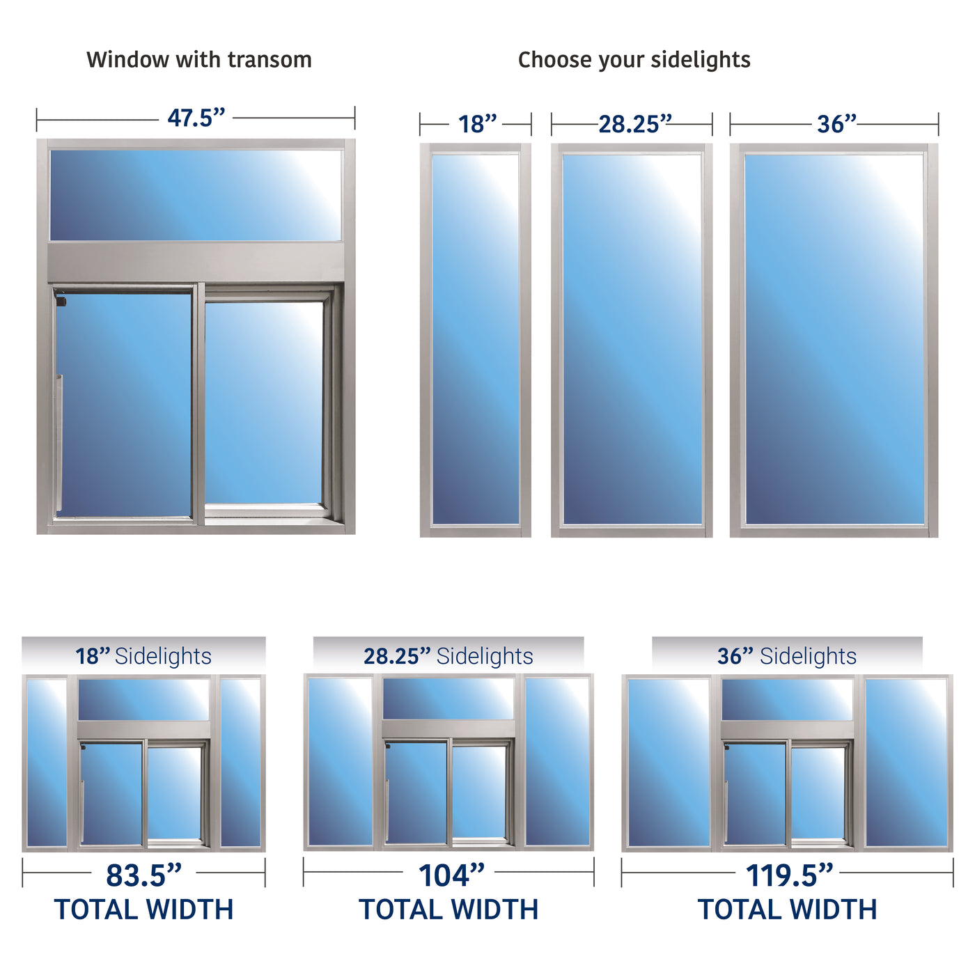 Ready Access 600 Self Closing Drive-Thru Slider Window with Transom an ...