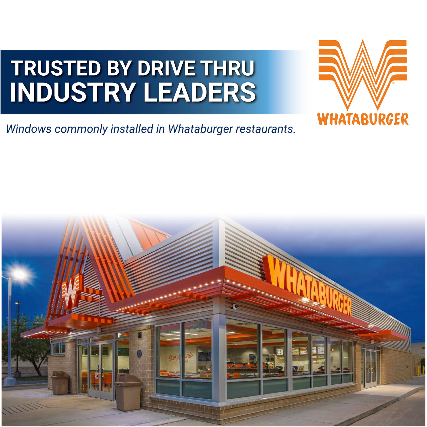 Quikserv Whataburger | Drive Thru Slider Windows — Covenant Security ...