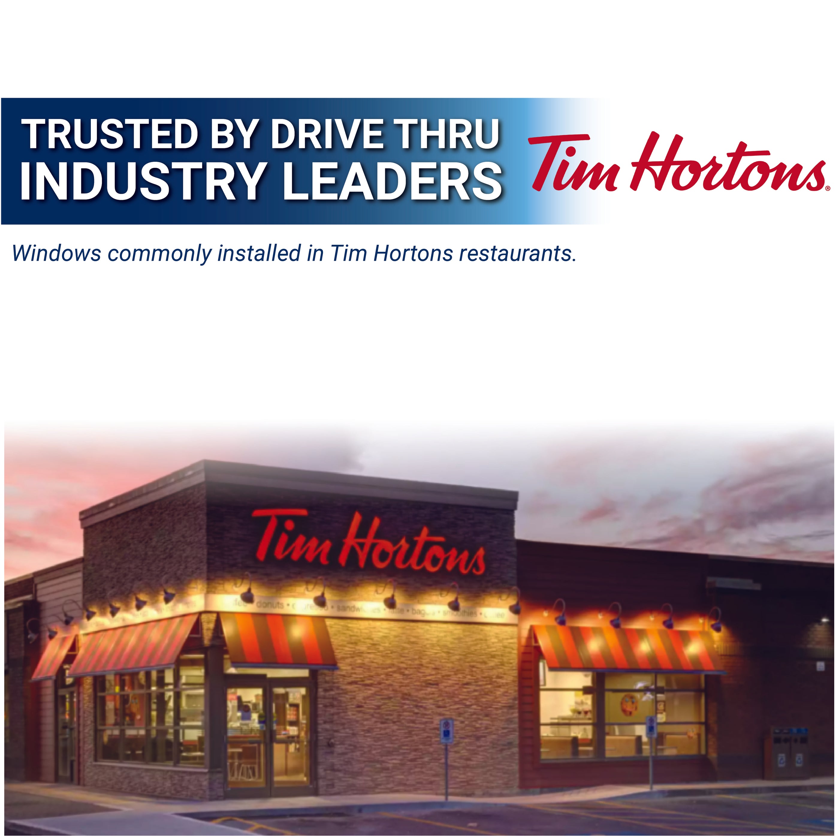 Quikserv Tim Hortons | Drive Thru Slider Windows — Covenant Security ...