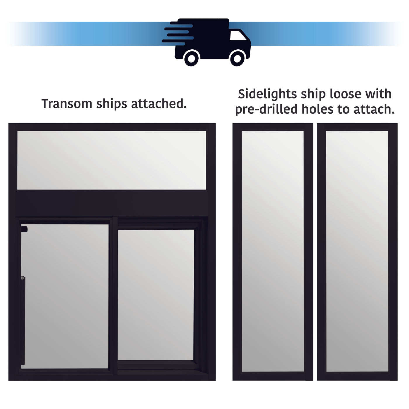 Ready Access 275 Self Closing Drive-Thru Slider Window with Transom an ...