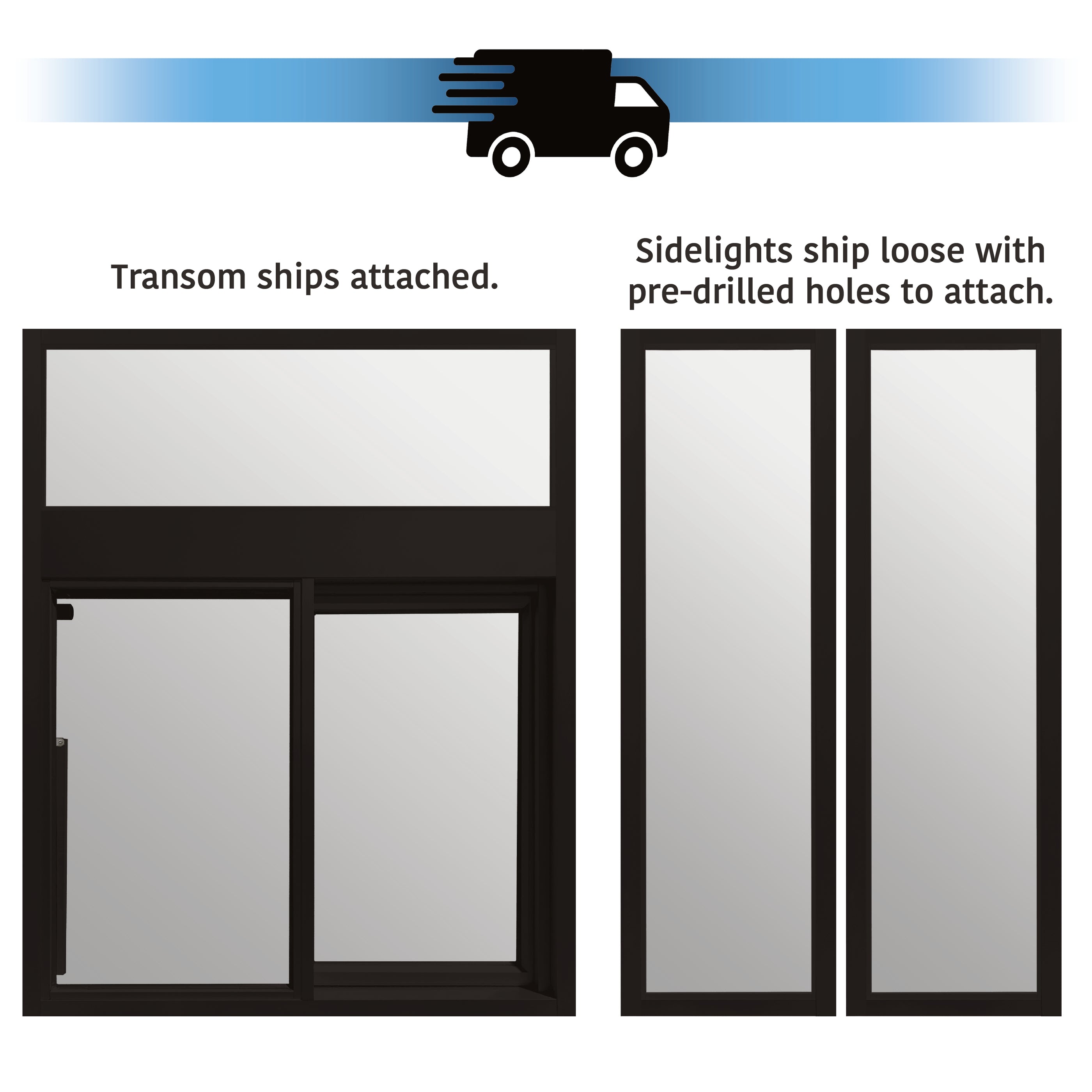 Ready Access 600 Self Closing Drive-Thru Slider Window with Transom an ...