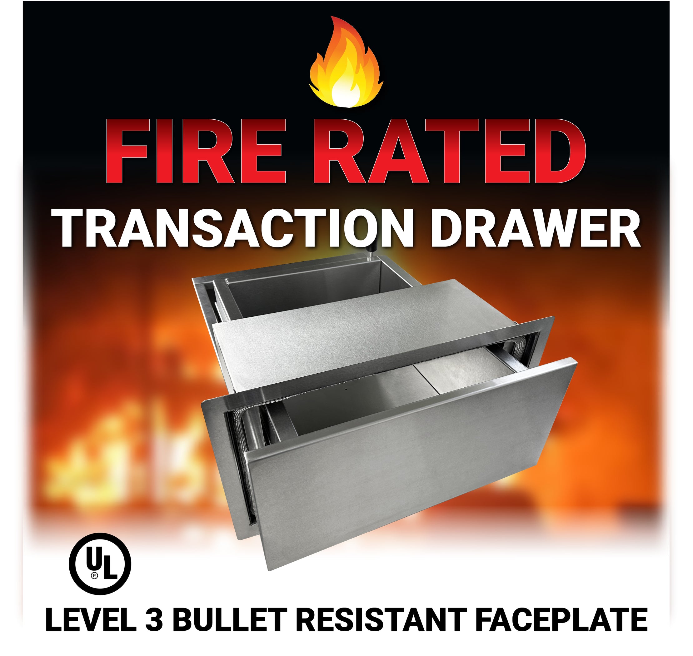 Shure Safe Fire-Rated Transaction Drawer | CSE-SS-SPT-FR101-L3 | 45min ...