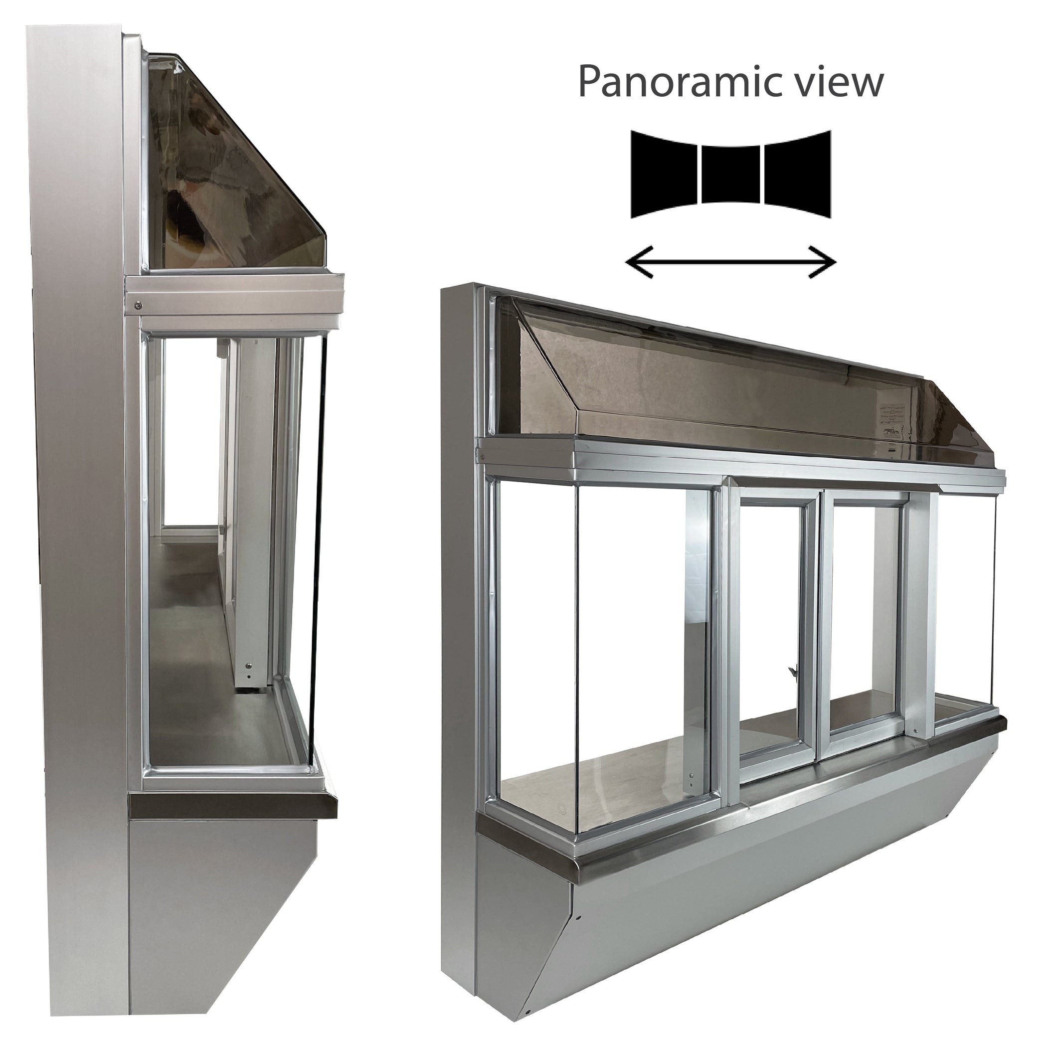 Manual Open/ Self Close Bi-parting Drive Thru Window | CSE-RA-BO10-SC ...