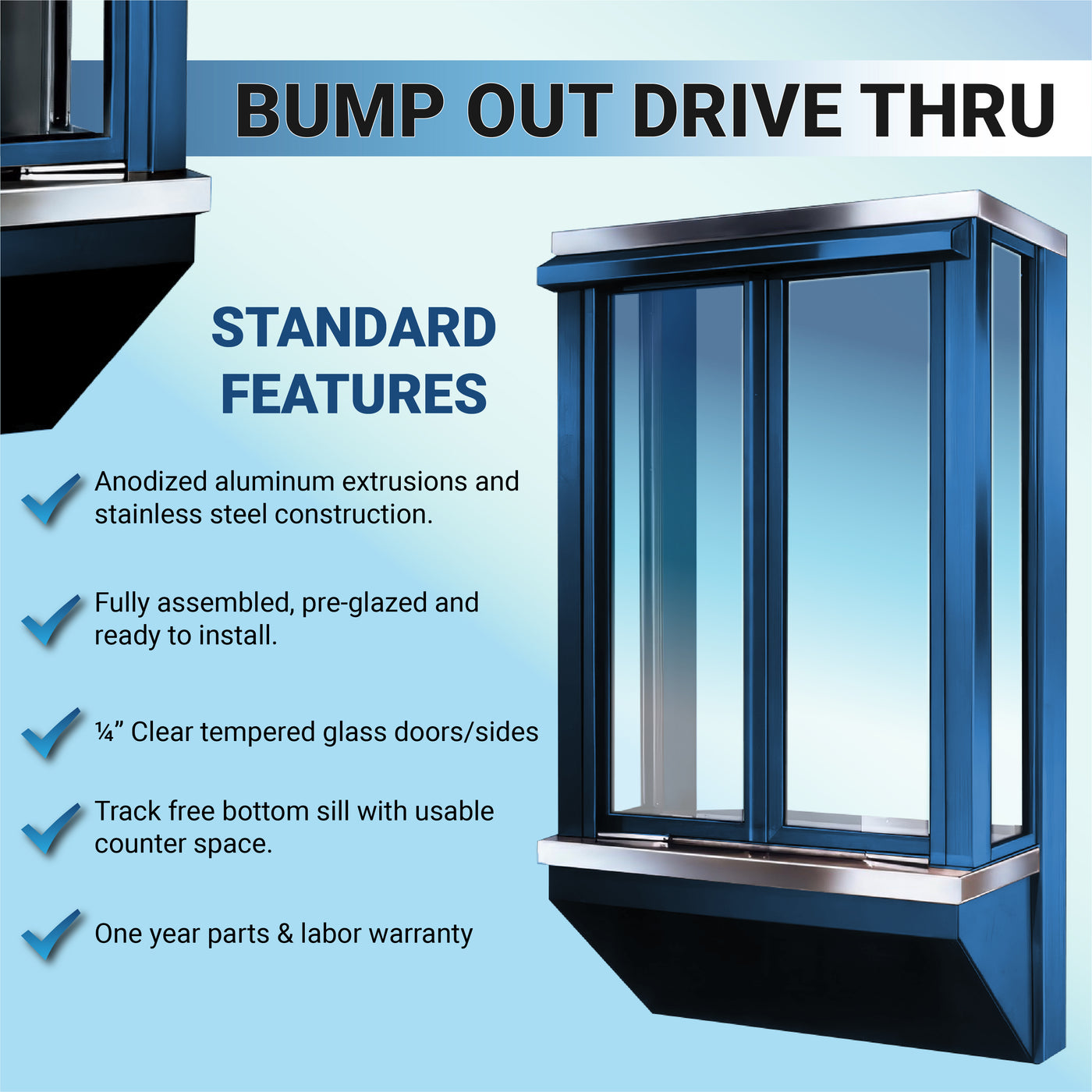 Ready Access Bump Out 4 Drive Thru Window — Covenant Security Equipment
