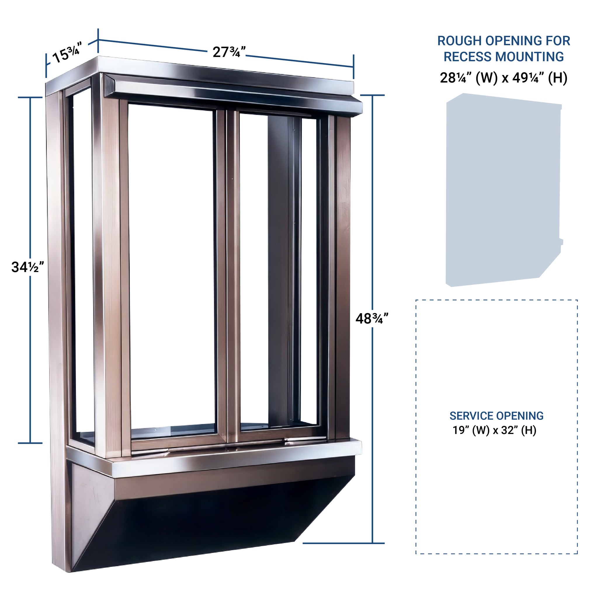 Ready Access Bump Out 4 Drive Thru Window — Covenant Security Equipment