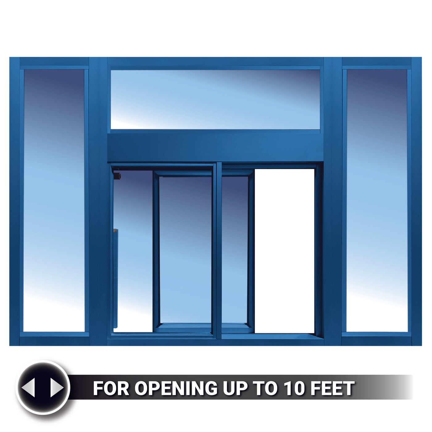 Ready Access 275 Self Closing Drive-Thru Slider Window with Transom an ...