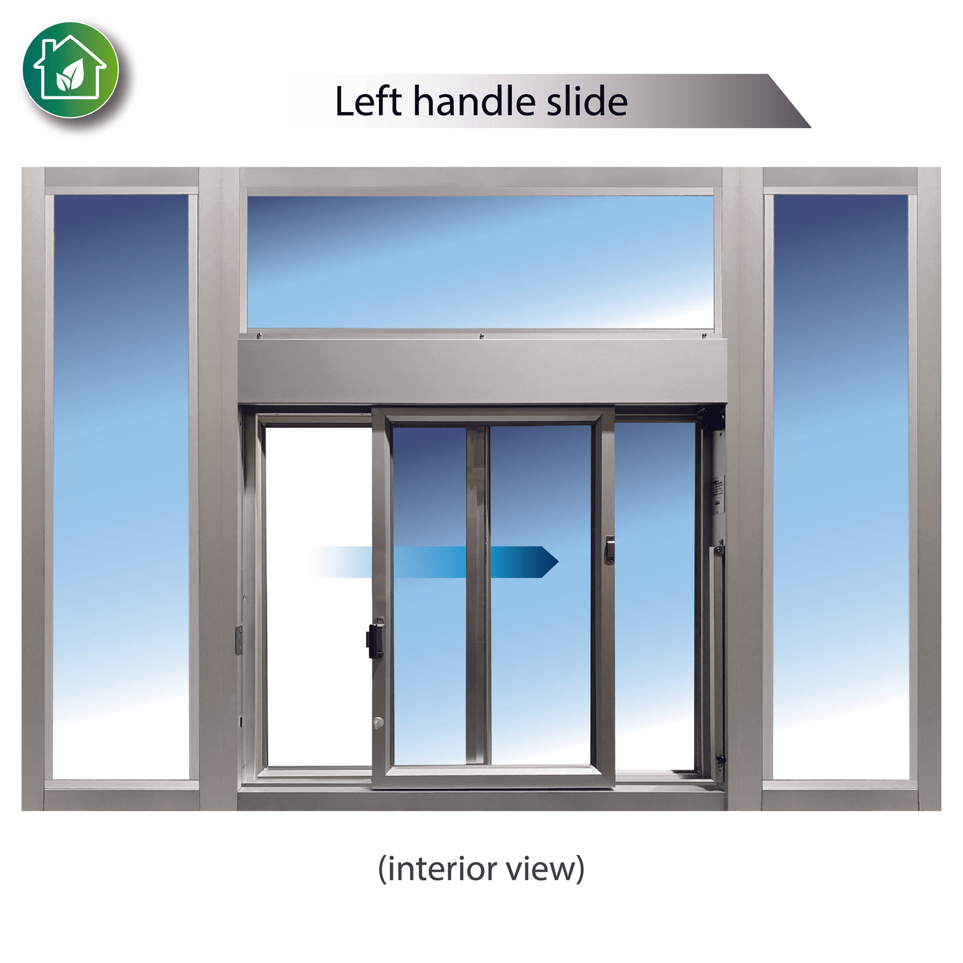 Ready Access 600 Self Closing Drive-Thru Slider Window with Transom an ...