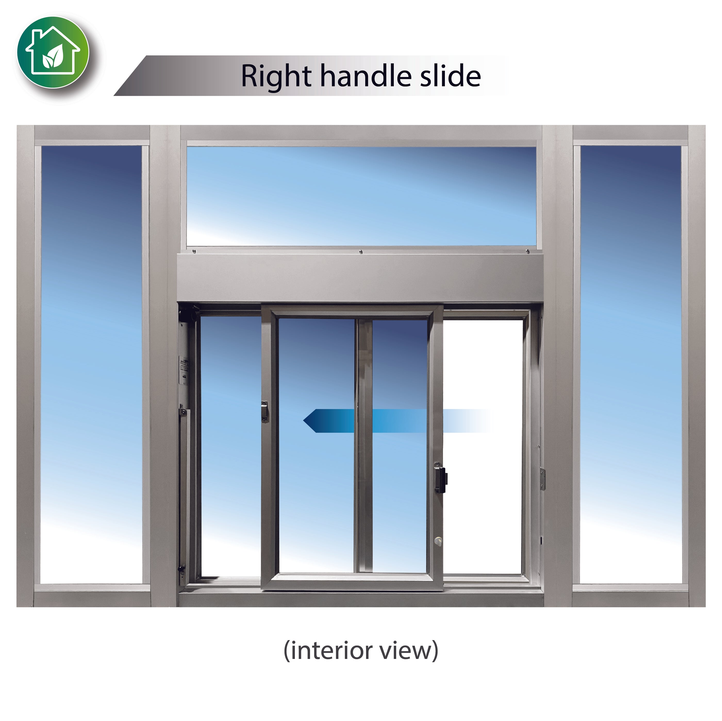 Ready Access 600 Self Closing Drive-Thru Slider Window with Transom an ...