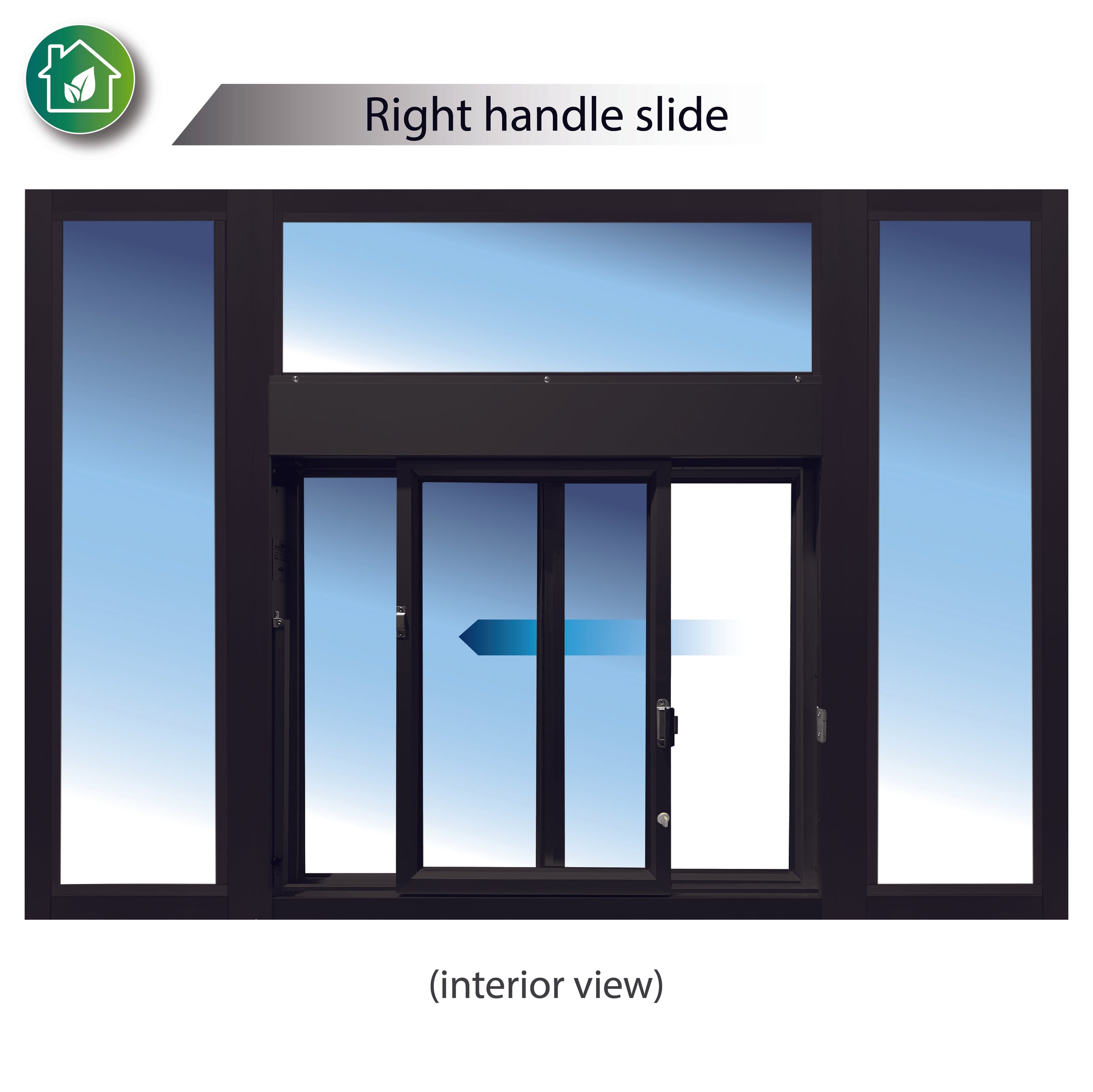 Ready Access 600 Self Closing Drive-Thru Slider Window with Transom an ...
