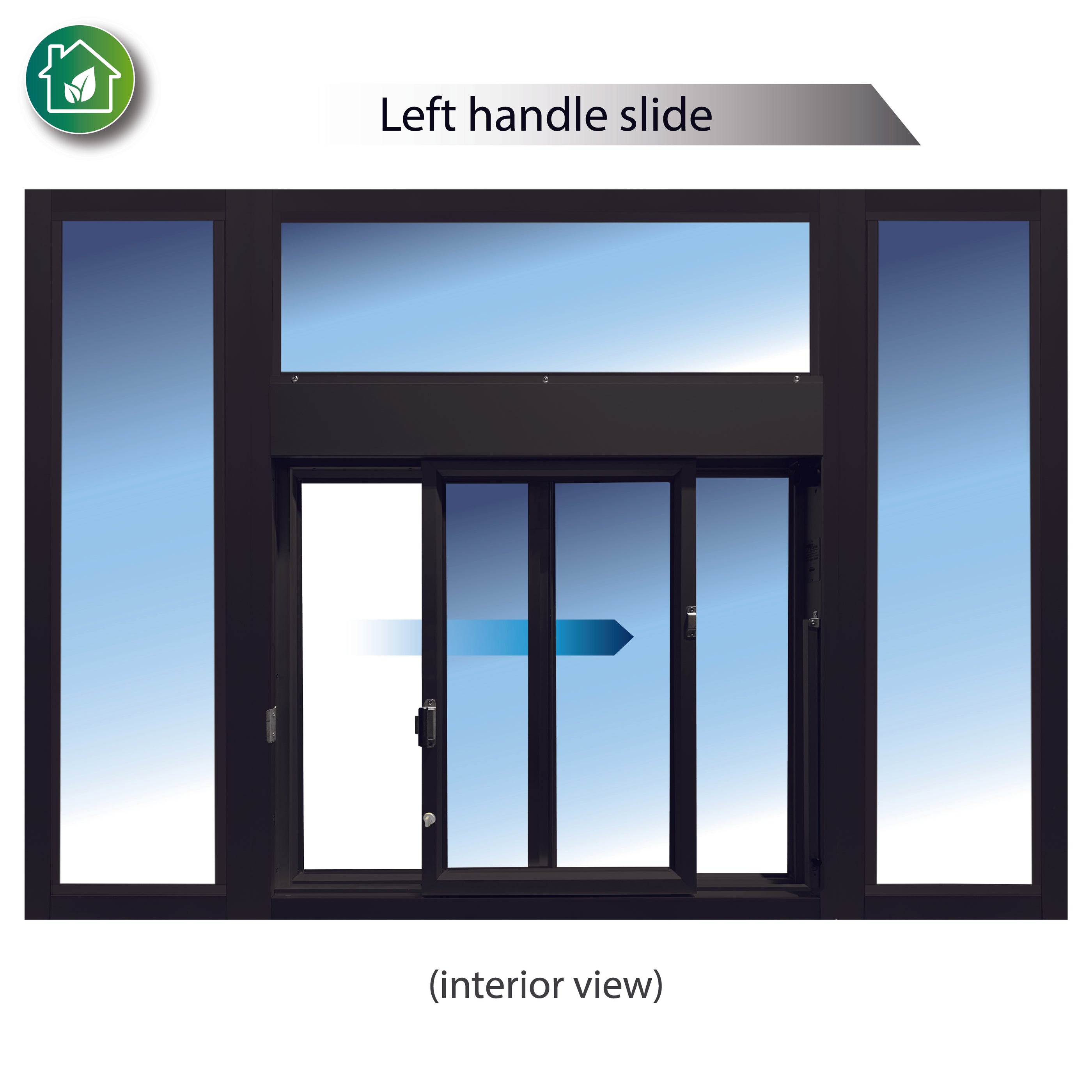 Ready Access 600 Self Closing Drive-Thru Slider Window with Transom an ...