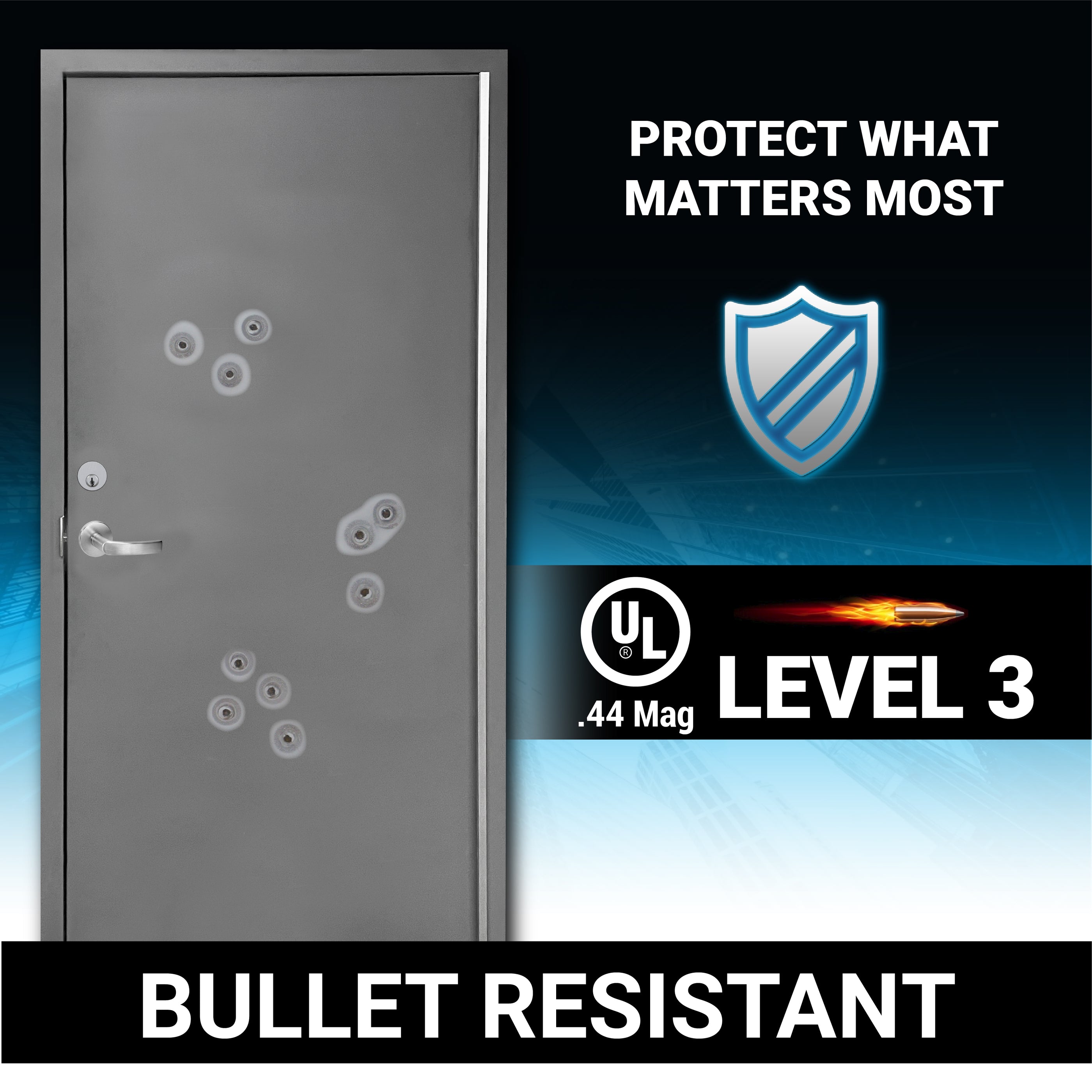 Steel Bullet Resistant Level 3 Interior Door — Covenant Security Equipment