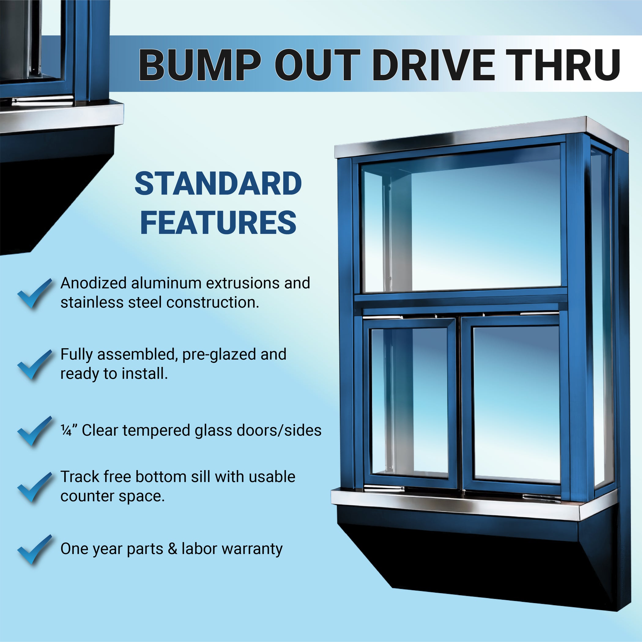 Ready Access Bump Out 2 Drive Thru Window — Covenant Security Equipment