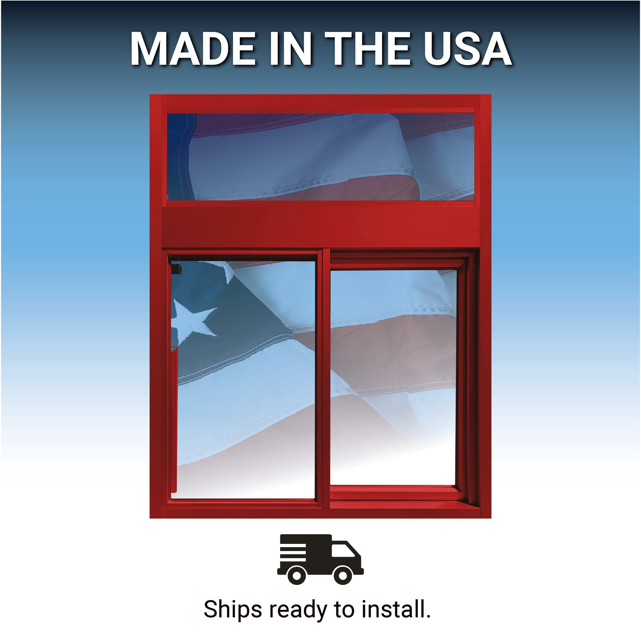 Ready Access 275 Self Closing Drive-Thru Slider Window with Transom ...