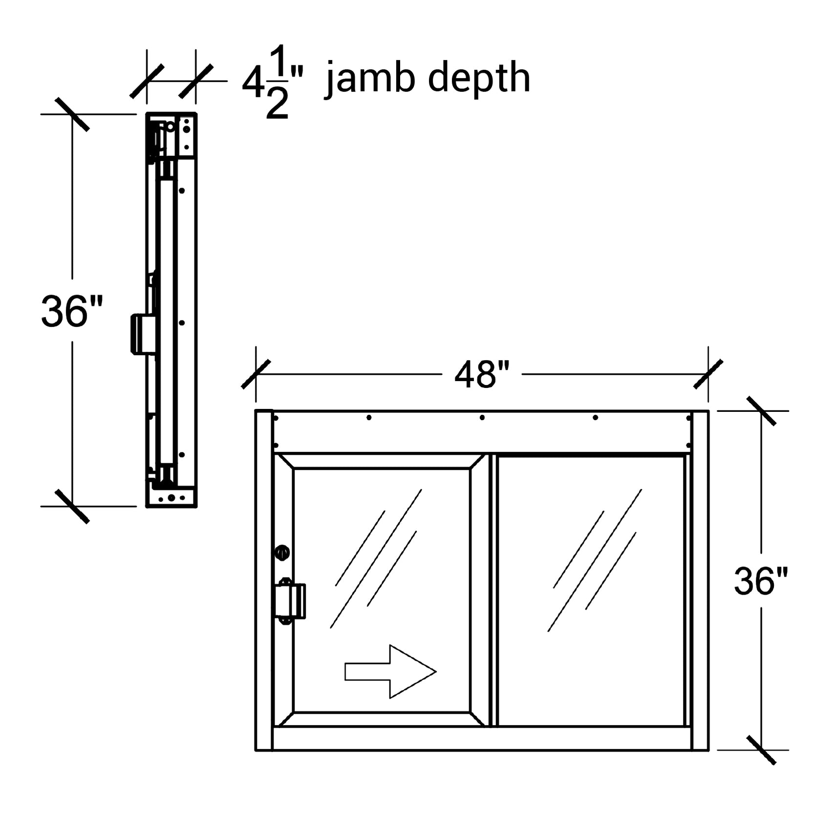 Hurricane Impact Rated Self Closing Drive-Thru Slider Window | CSE-QS ...