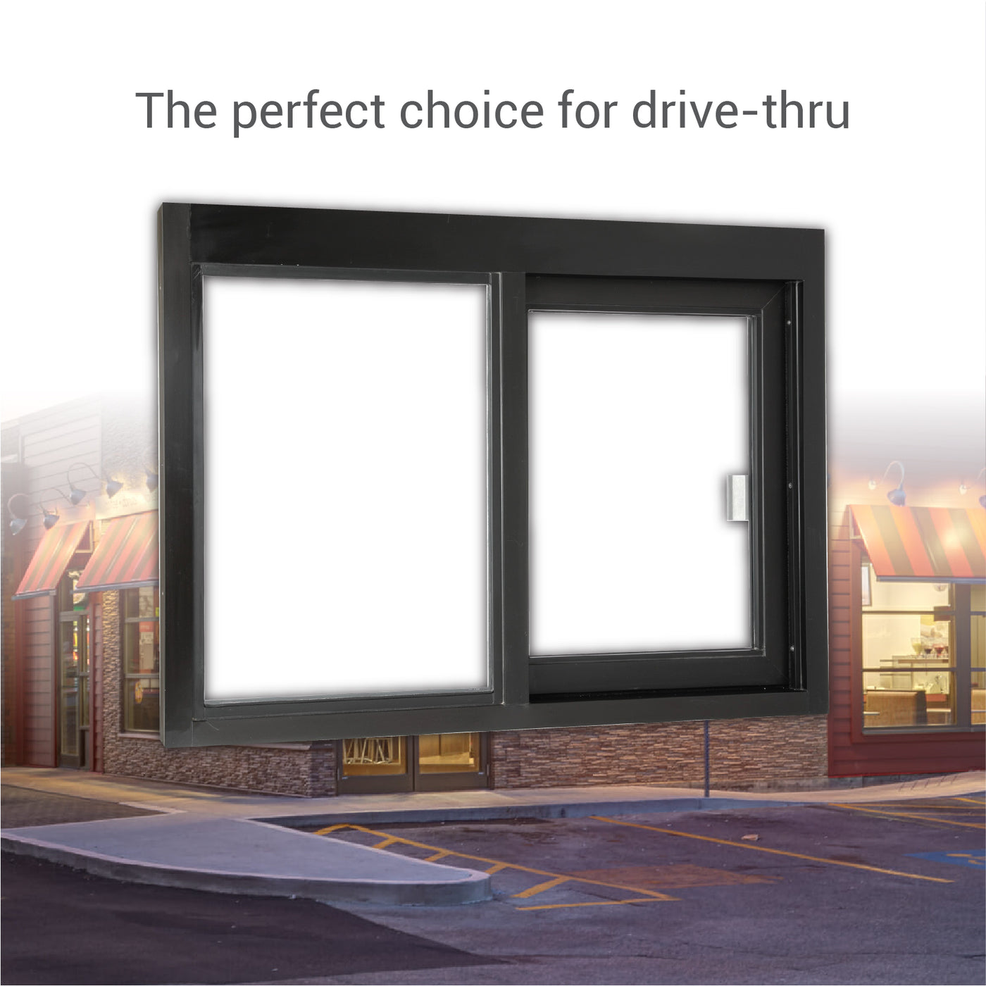 Hurricane Impact Rated Self Closing Drive-Thru Slider Window | CSE-QS ...
