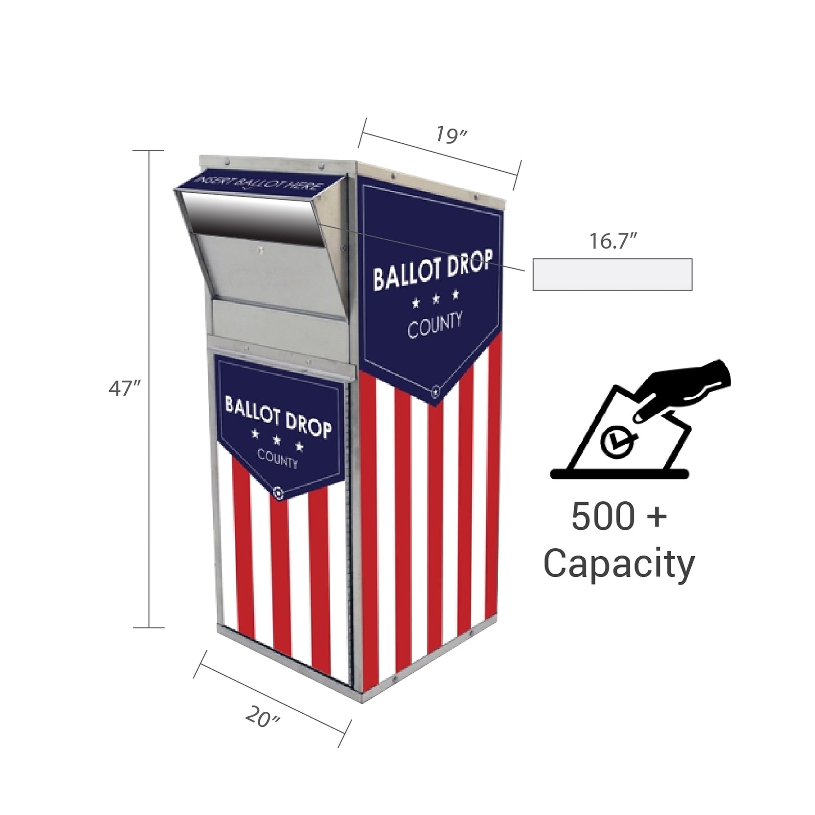 Ballot Drop Box | CSE-AS-BD-710 — Covenant Security Equipment