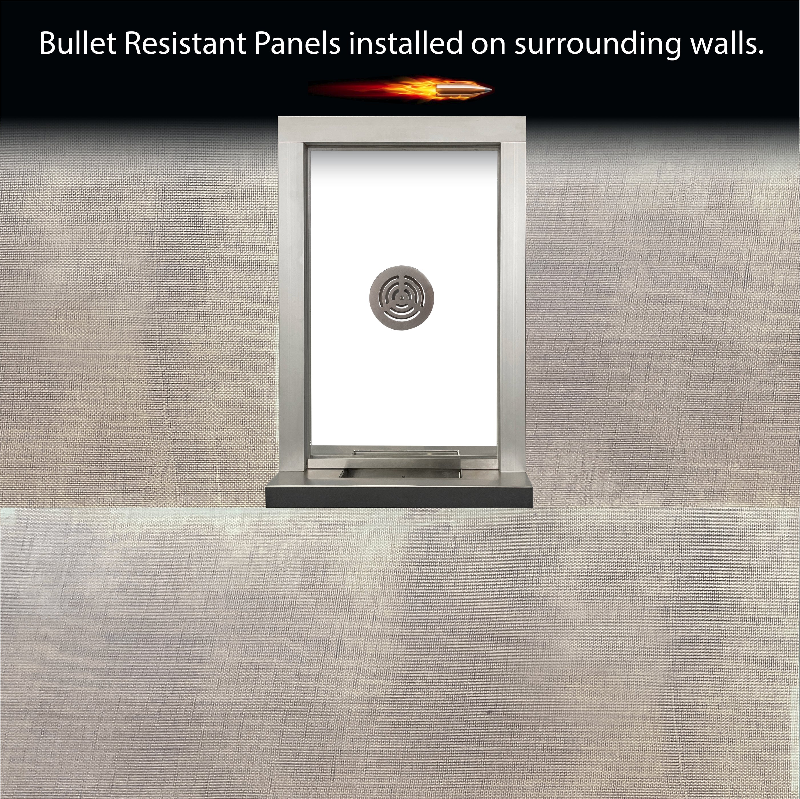 Quikserv TW-9329-CX Ticket Window | Bullet Resistant | Deal Tray ...
