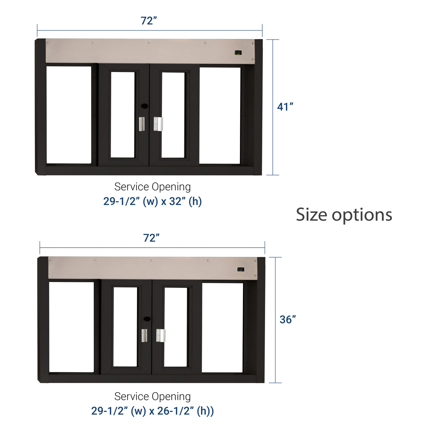Large Automatic Drive-Thru Food Service Sliding Window | CSE-QS-BPSC ...