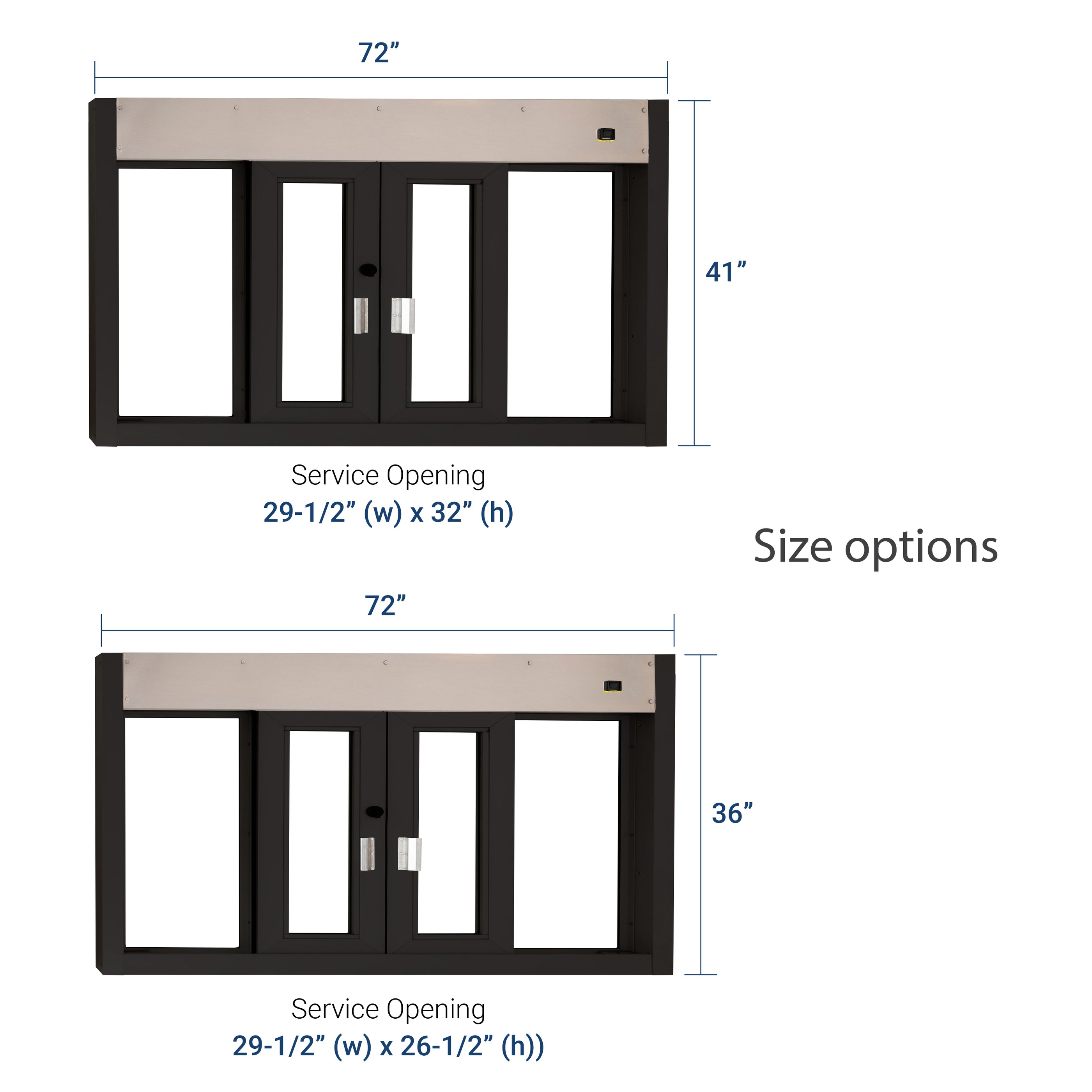 Large Automatic Drive-Thru Food Service Sliding Window | CSE-QS-BPSC ...