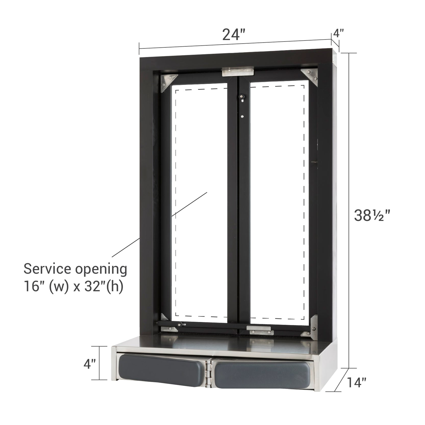 Push-Bar Operated Bi-Folding Semi-Automatic Window | CSE-QS-FM-1 ...
