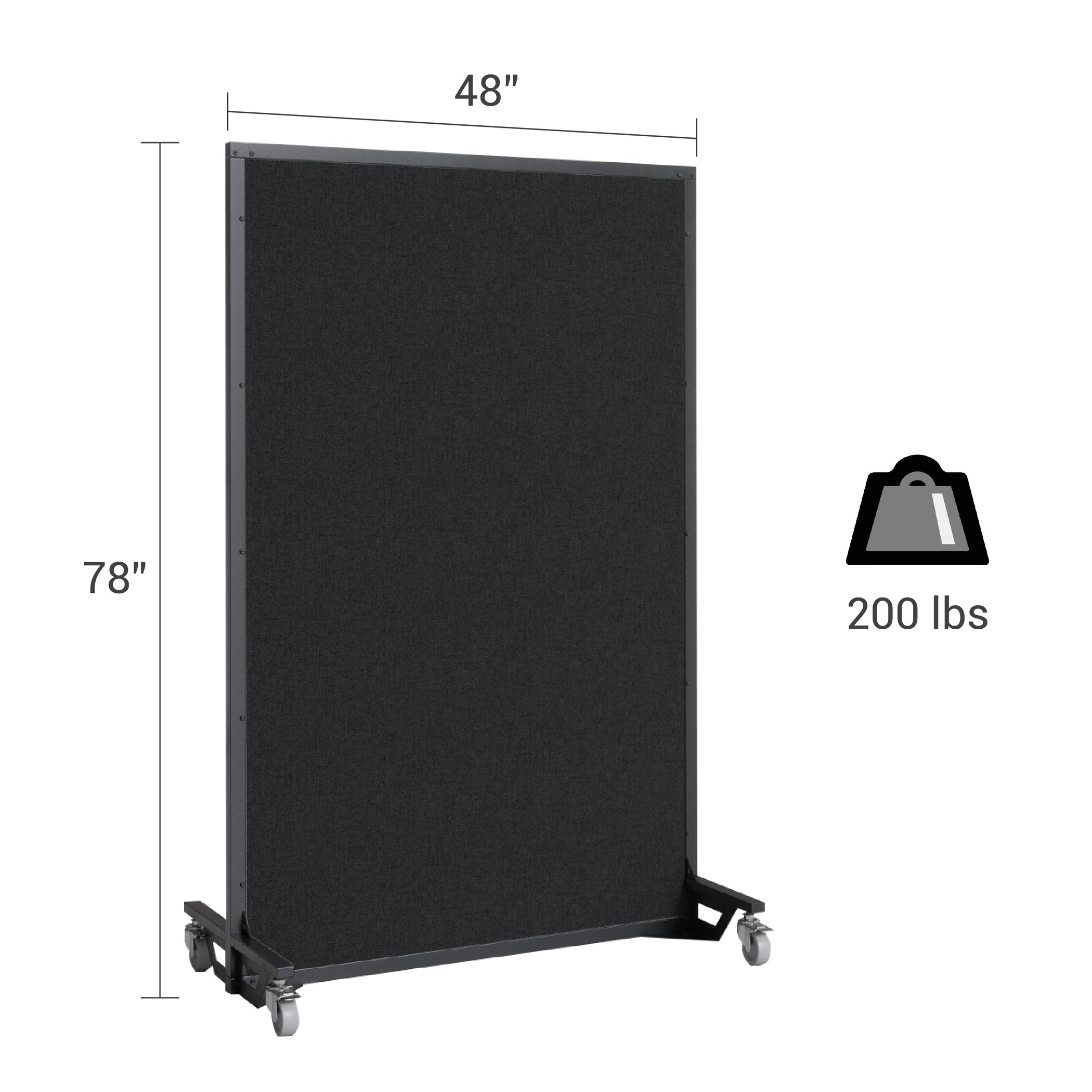 Screenflex Multi-Purpose Ballistic Room Divider on Wheeled Casters | U ...