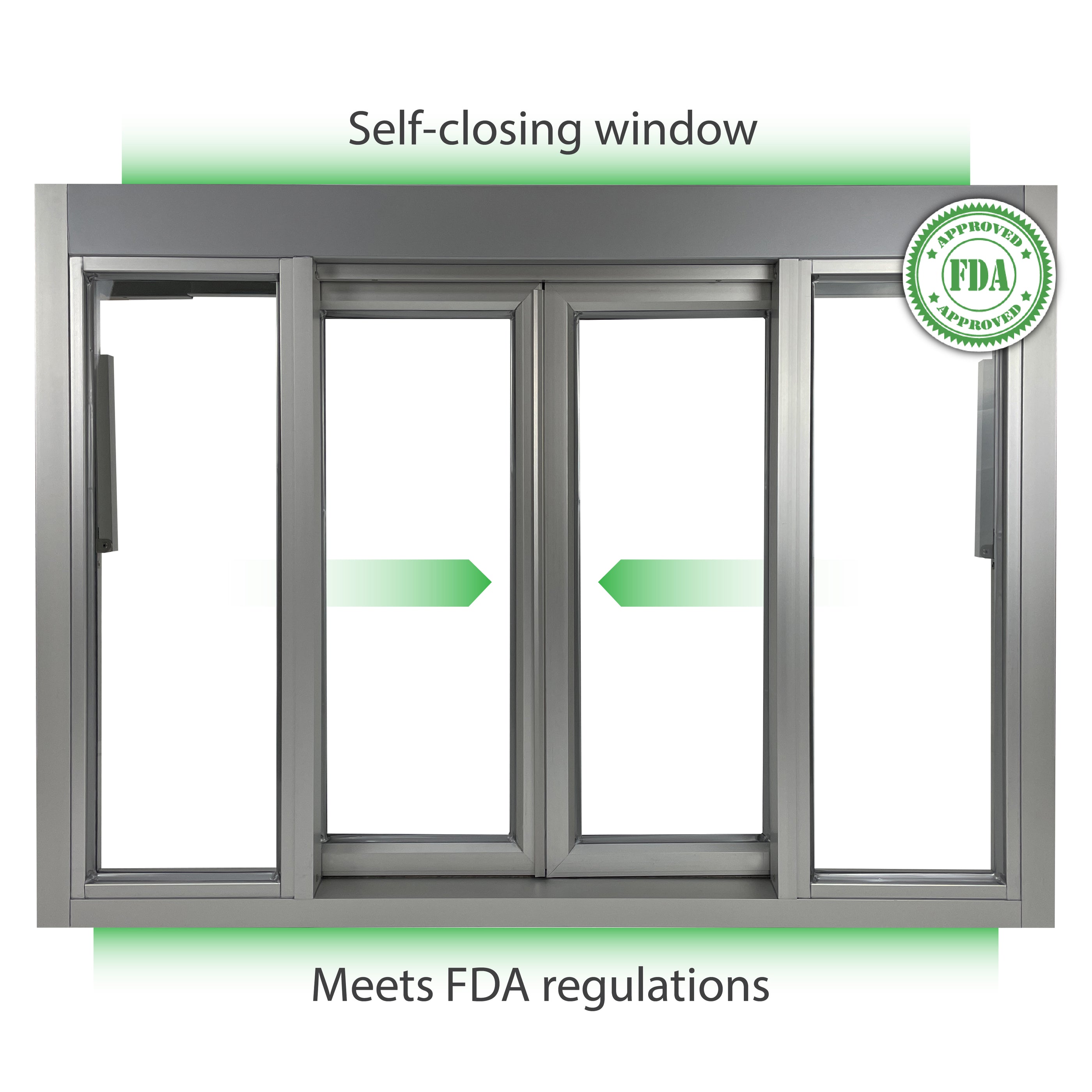 Ready Access 131 Bi-parting self closing Drive-Thru Slider Window ...