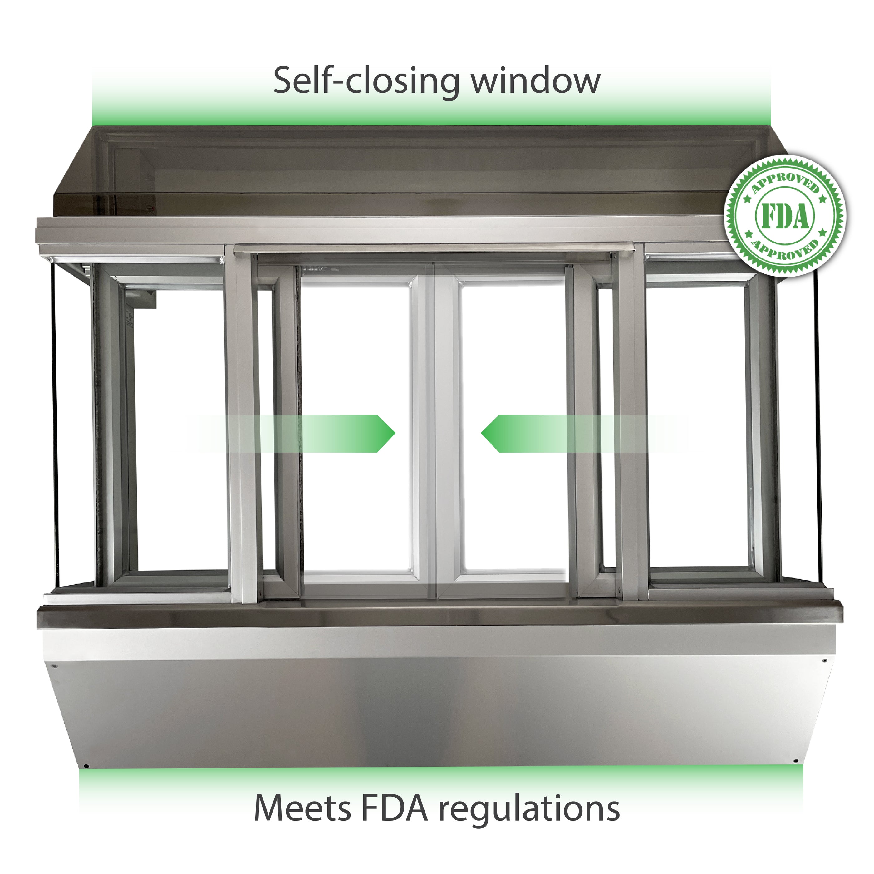 Fully Automatic Open/close Bi-parting Drive Thru Window | CSE-RA-BO10-E ...