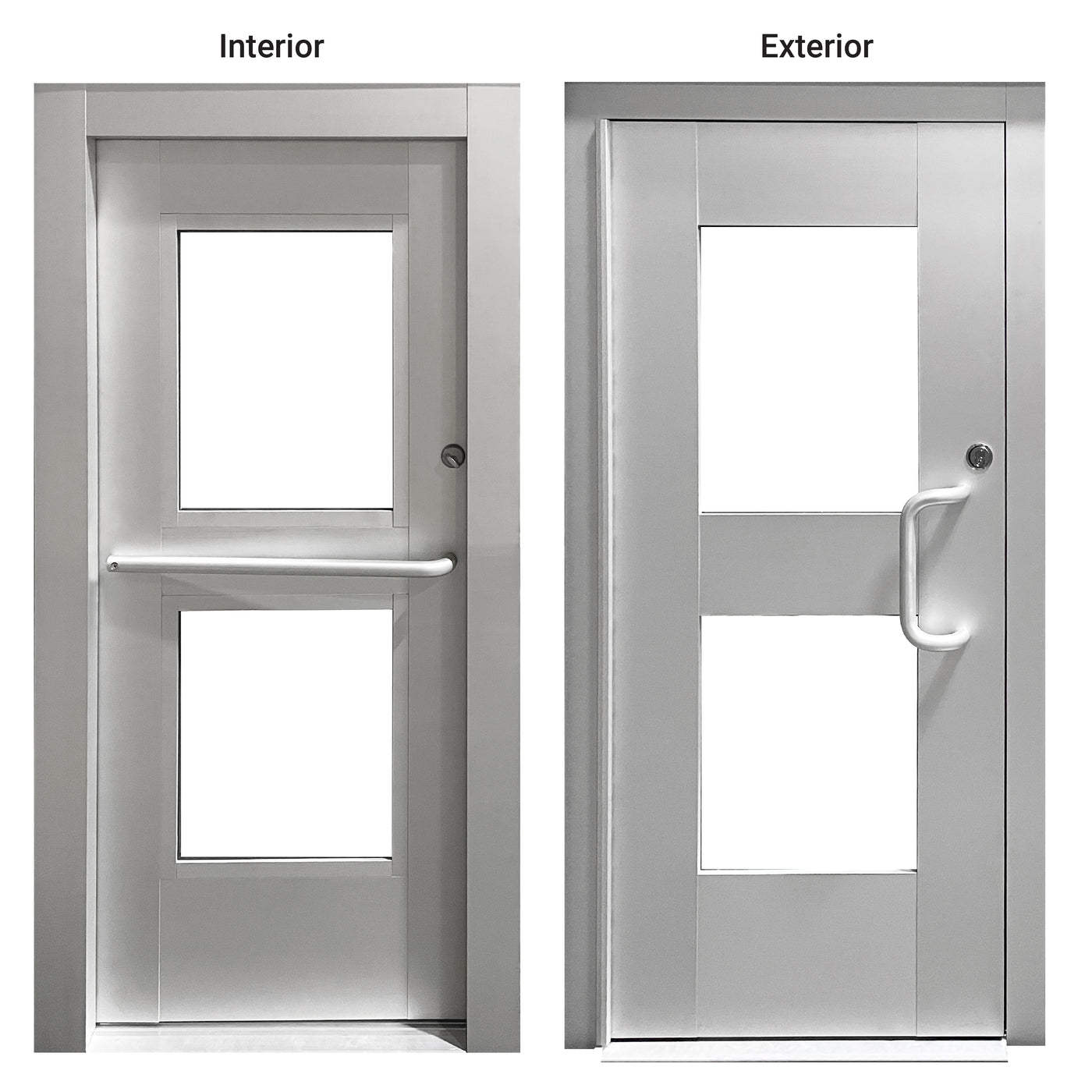 Bullet Resistant Aluminum Exterior Door with Multiple Window Options ...