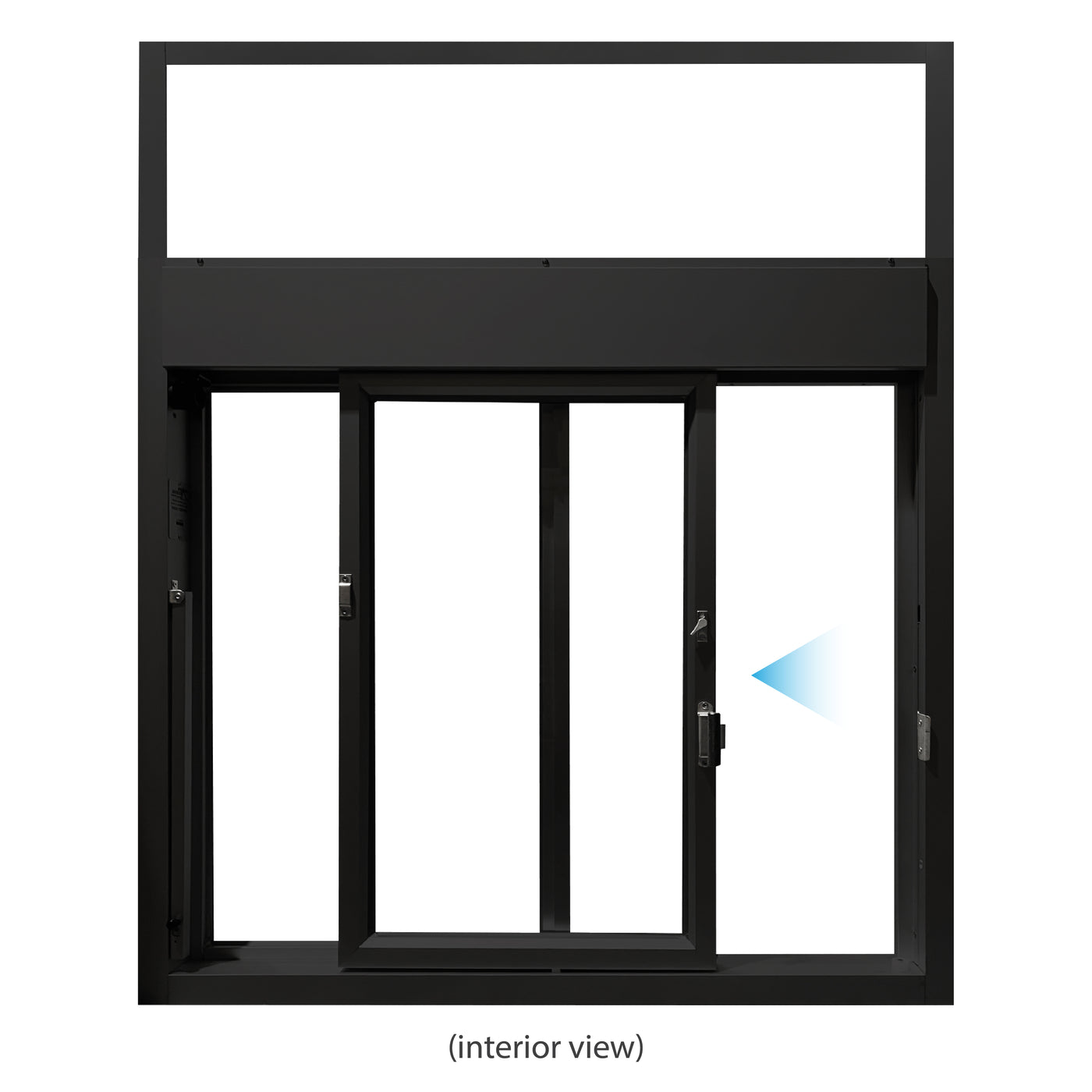 Ready Access 275 Self Closing Drive-Thru Slider Window with Transom ...