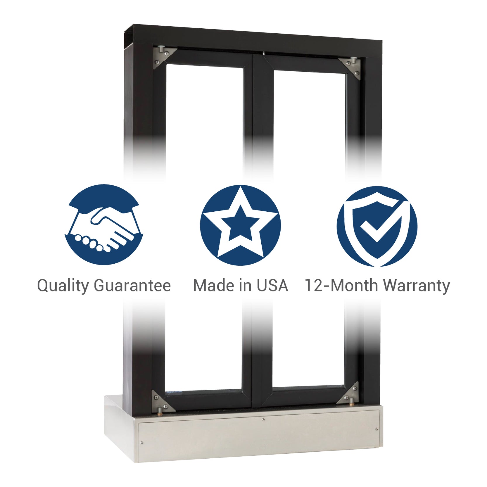 Push-Bar Operated Bi-Folding Semi-Automatic Window | CSE-QS-FM-1 ...