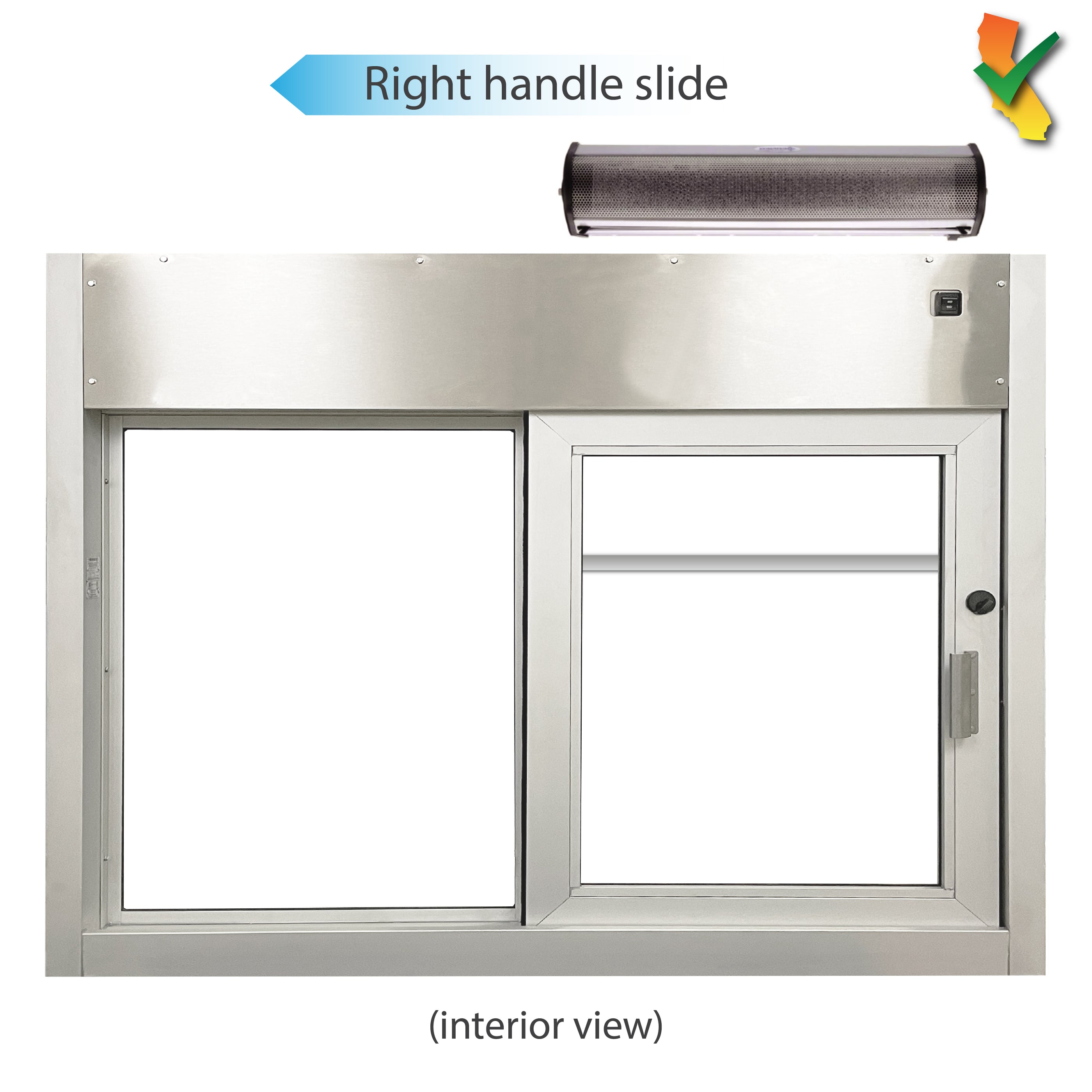 Quikserv California Drive Thru Slider Window for QSR Food Service | Re ...