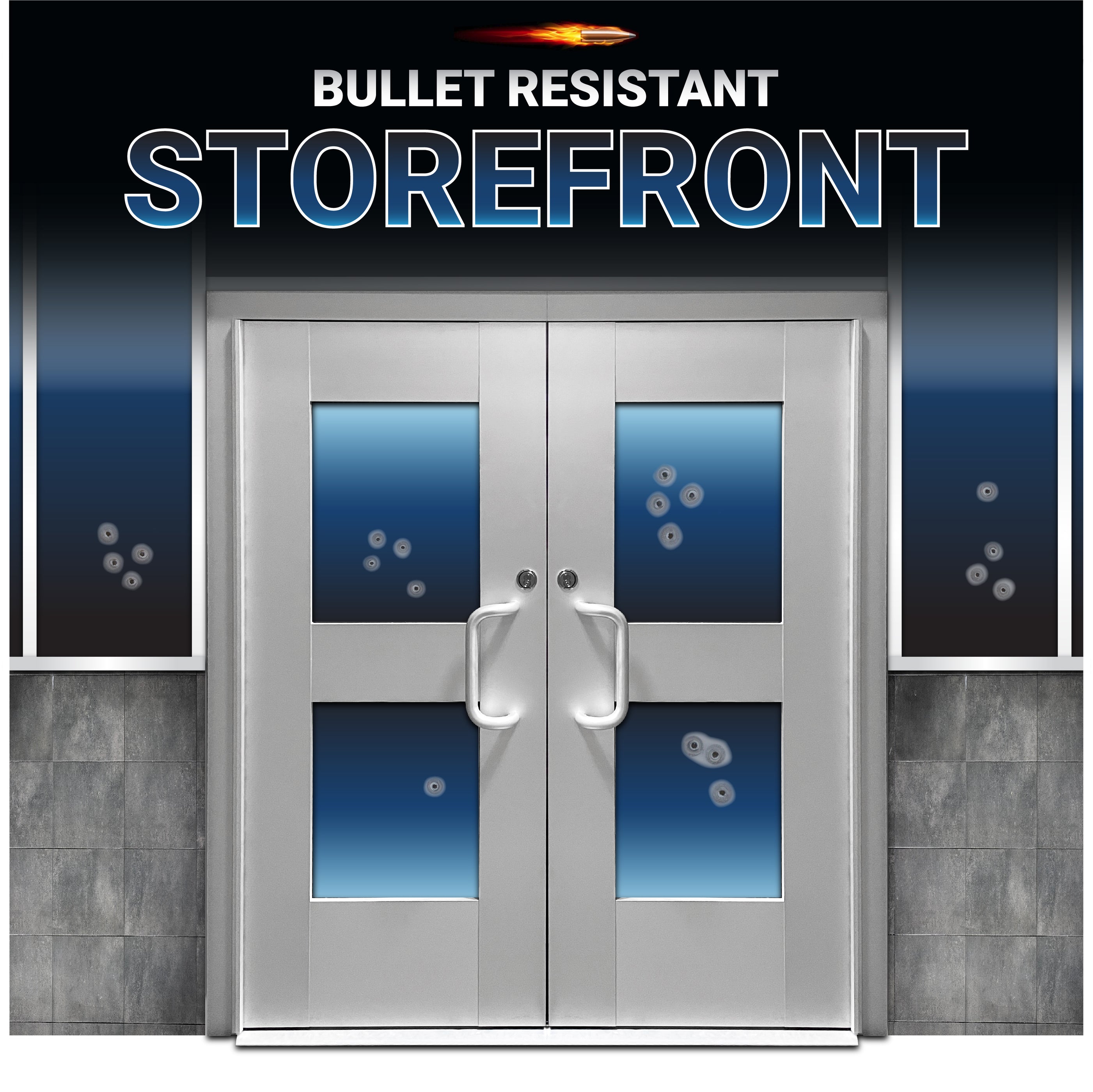 Bullet Resistant Storefront Curtain Wall — Covenant Security Equipment
