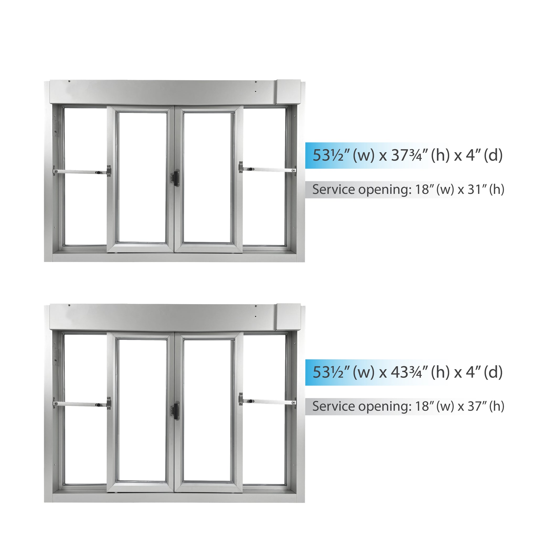 Ready Access 131 Bi-parting self closing Drive-Thru Slider Window ...