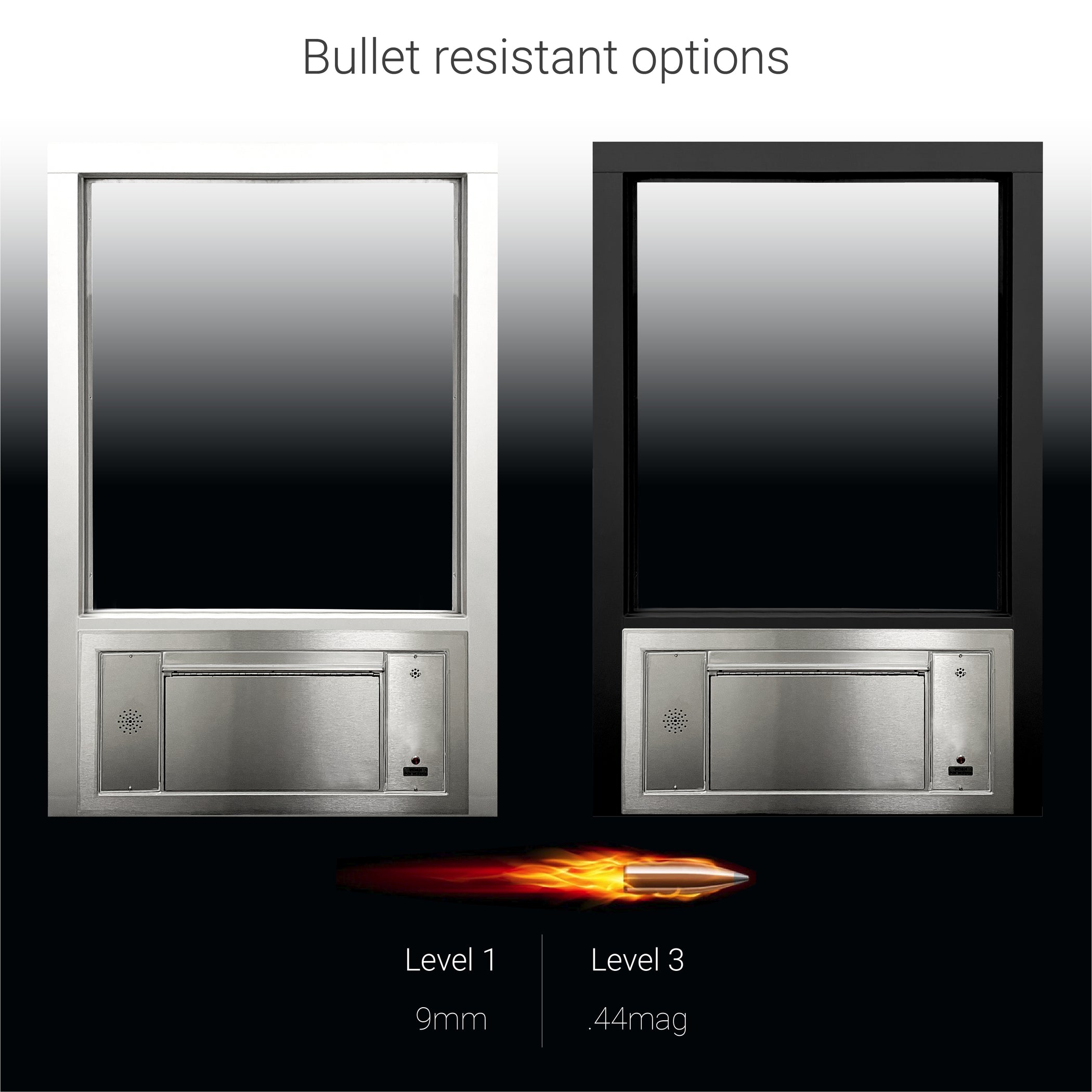 Large Transfer Drive-thru Transaction Window Station | 32-1/4" (W) x 49 ...