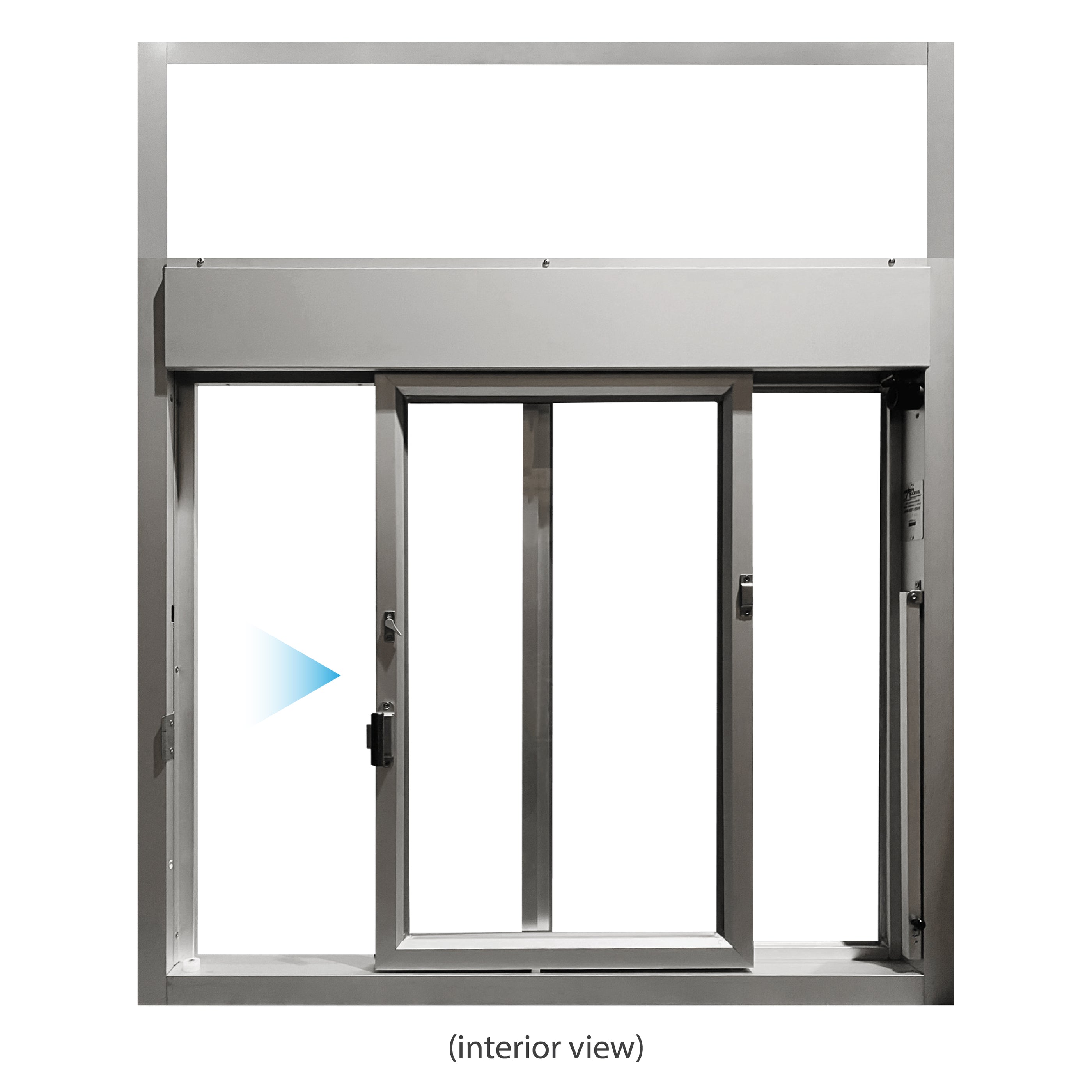 Ready Access 275 Self Closing Drive-Thru Slider Window with Transom ...