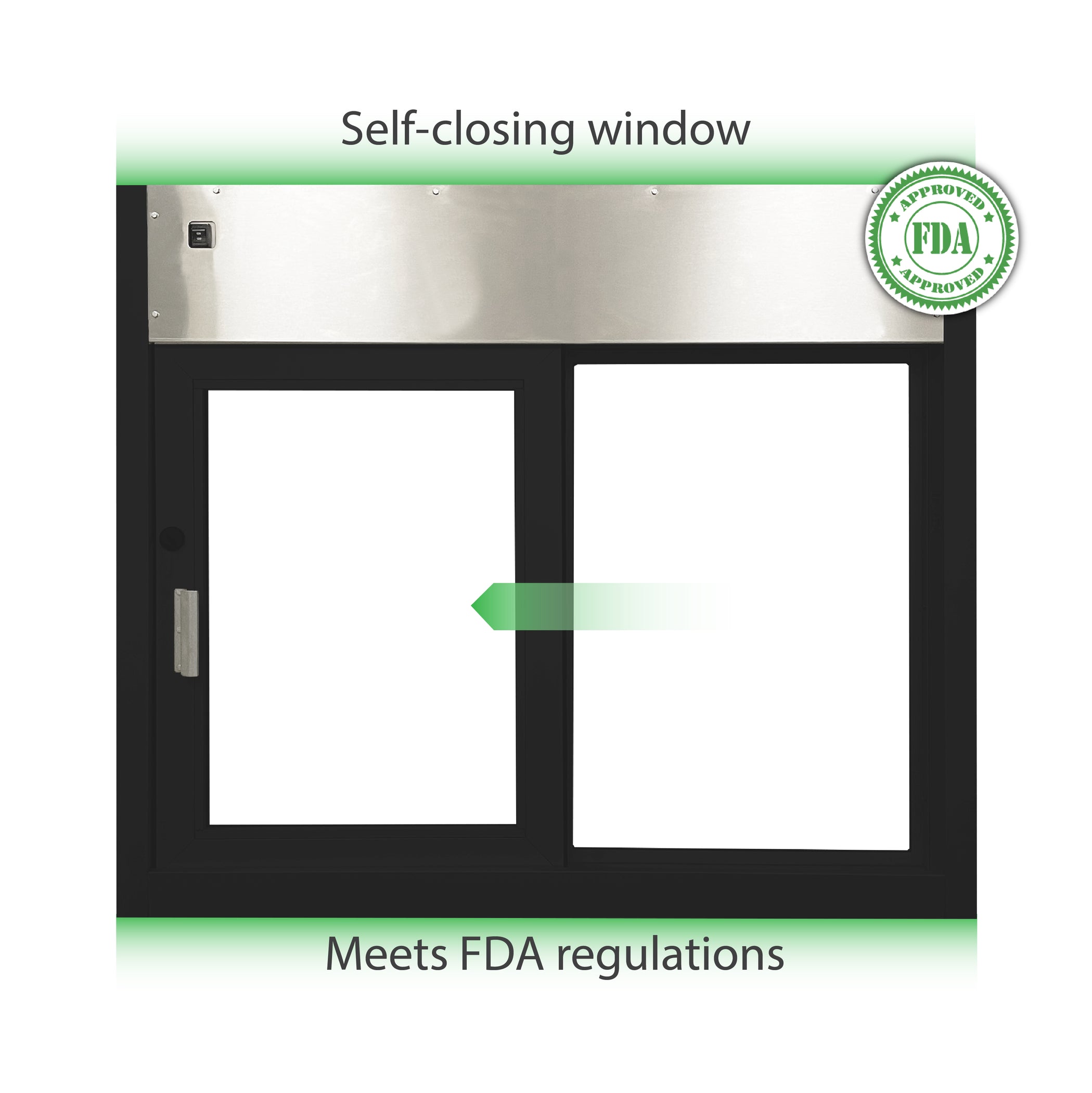 Quikserv Fully Automatic Single Sliding Drive-Thru Window — Covenant ...