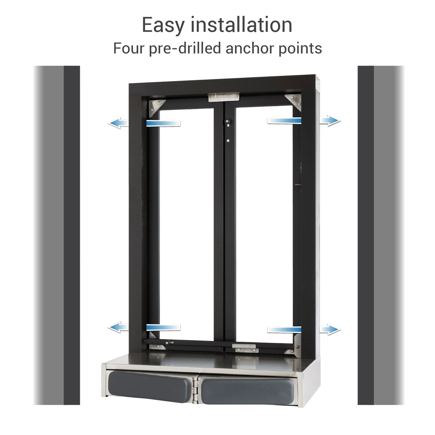 Push-Bar Operated Bi-Folding Semi-Automatic Window | CSE-QS-FM-1 ...