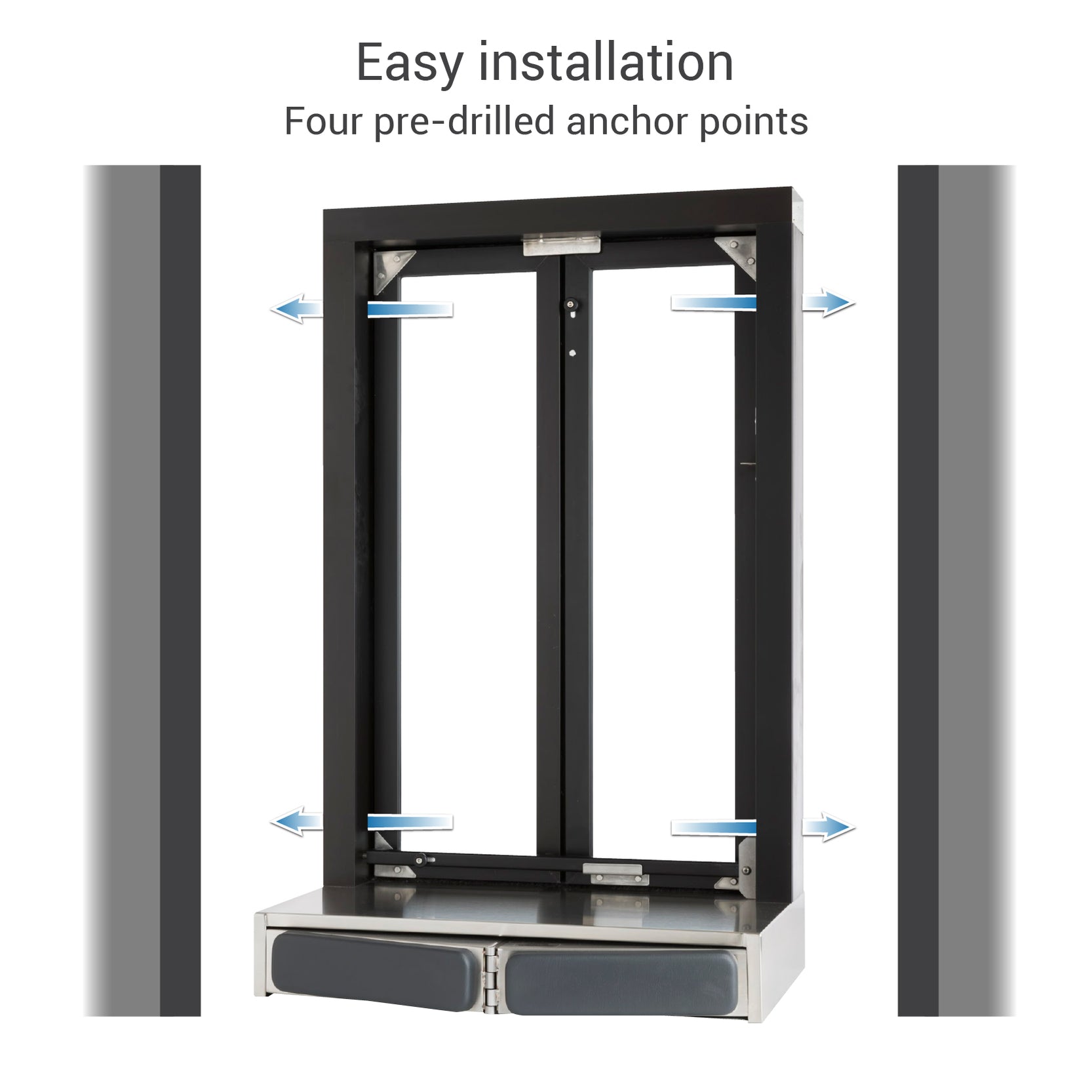 Push-Bar Operated Bi-Folding Semi-Automatic Window | CSE-QS-FM-1 ...