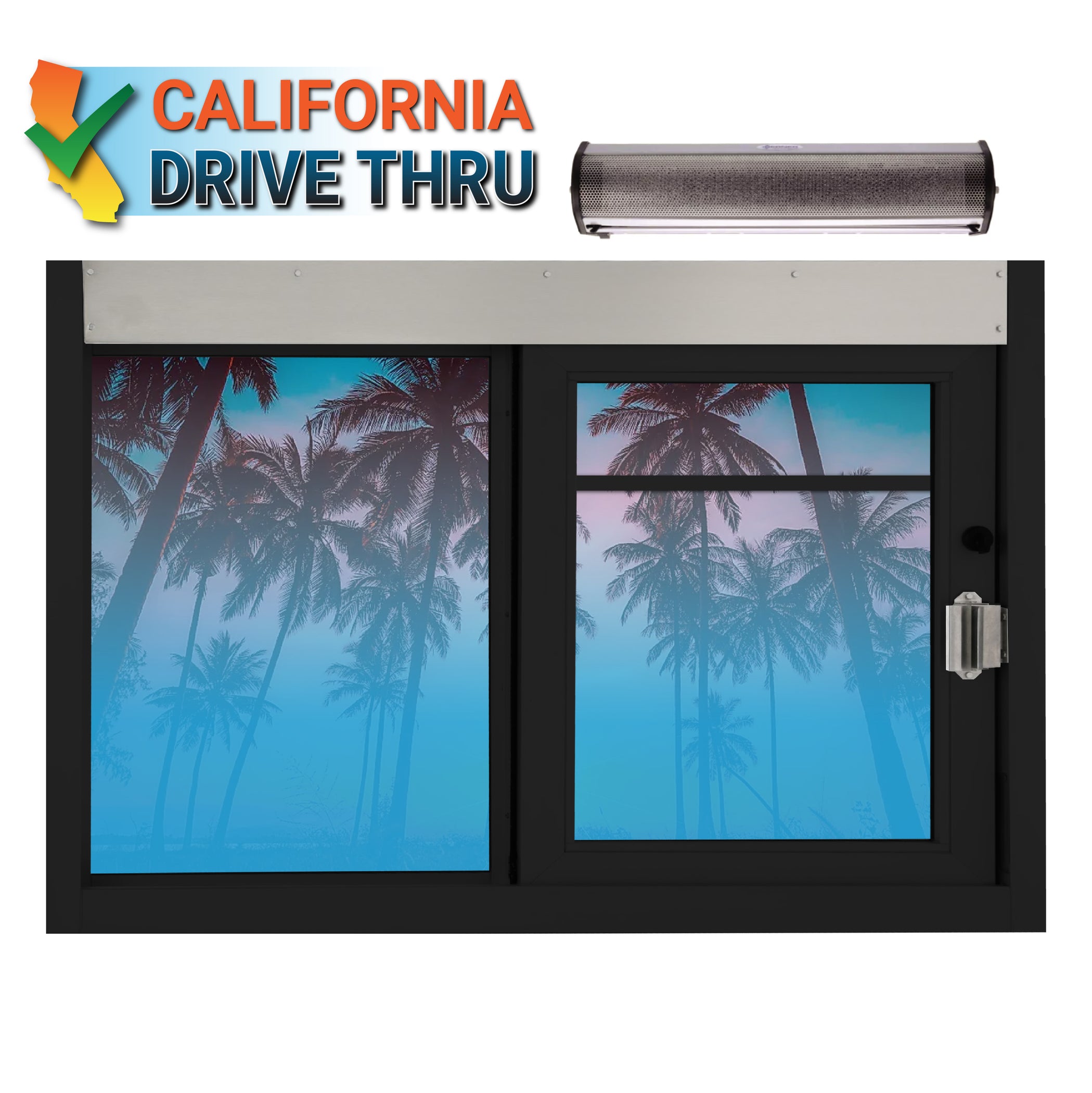 Quikserv California Drive Thru Slider Window for QSR Food Service | Re ...