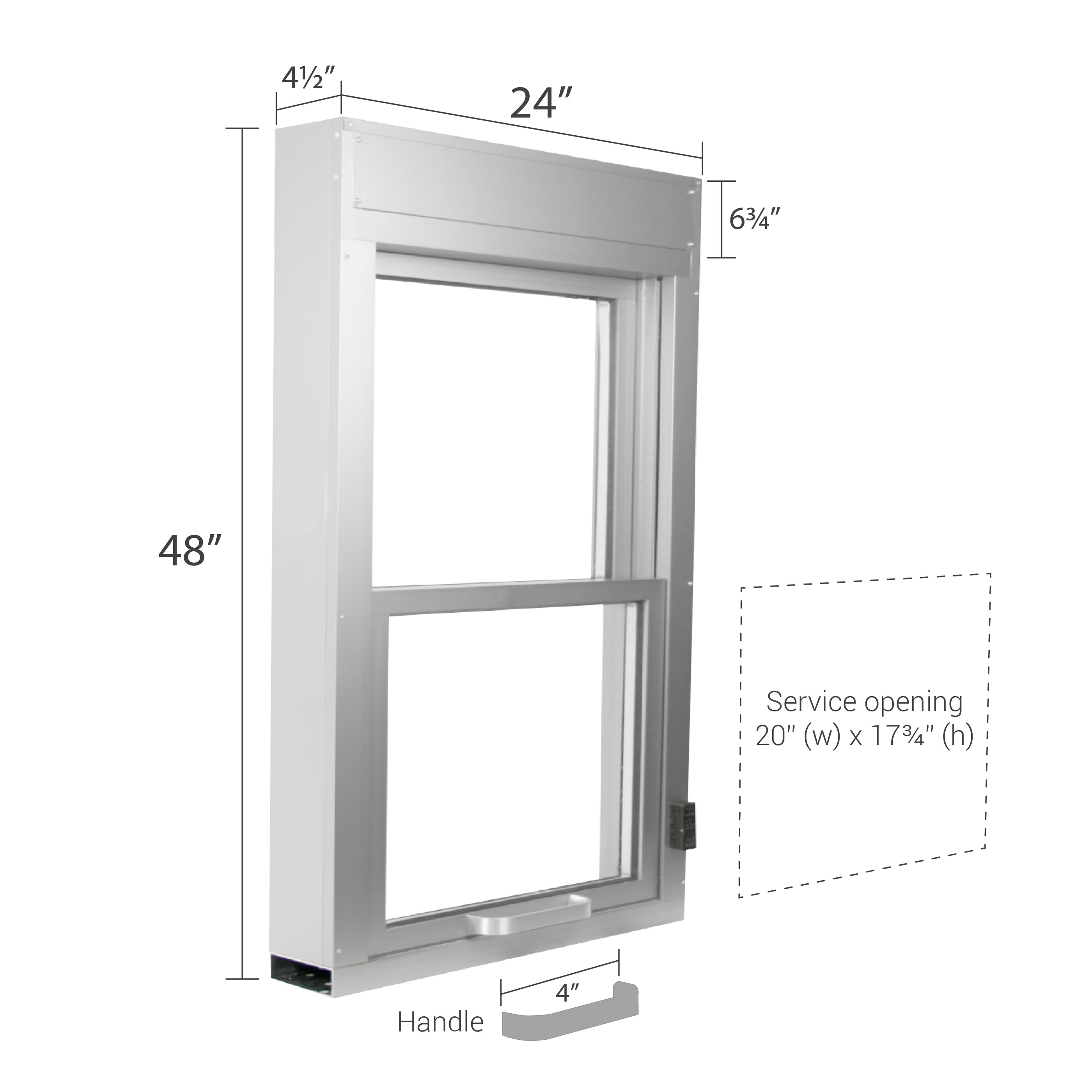 Quikserv SUI-100 Vertical Lift Transaction Drive Thru Window | Manual ...