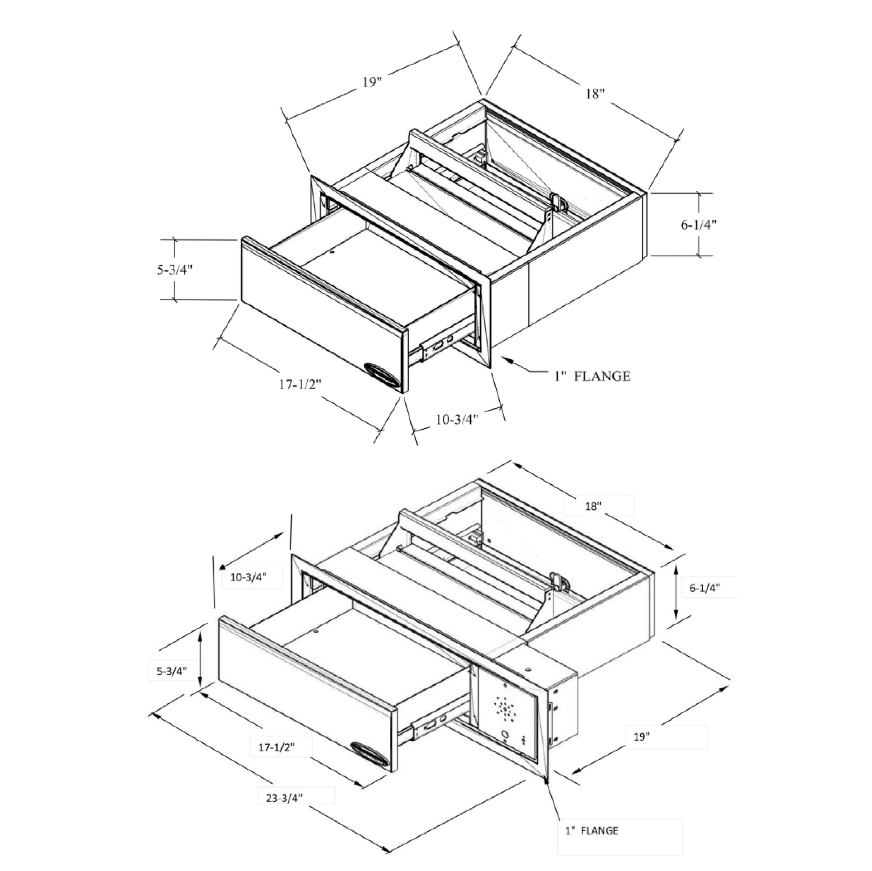 Walk up Small Transaction Drawer With Speaker | CSE-QS-QST-625S ...