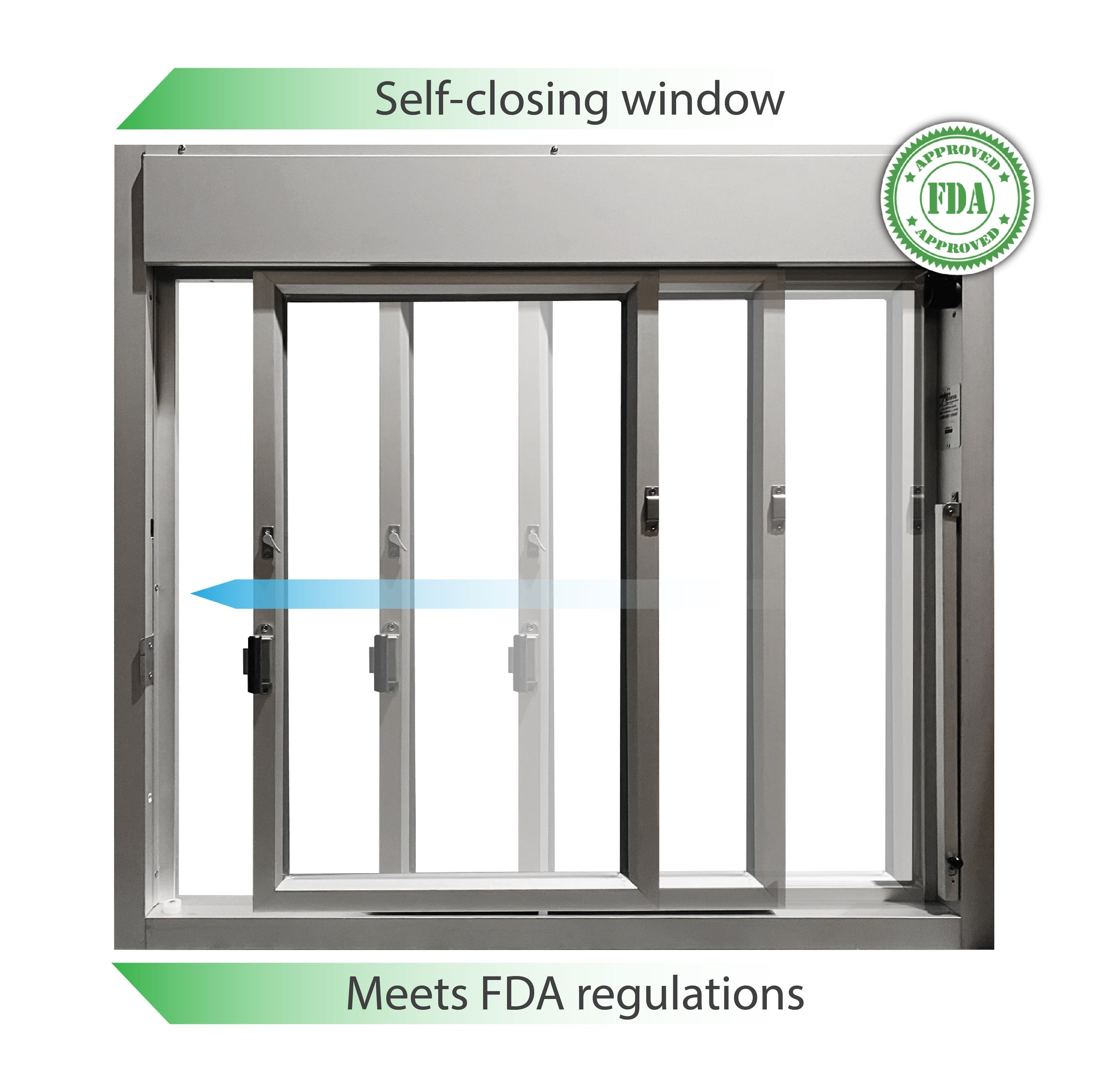 Ready Access 275 Self Closing Drive-Thru Slider Window | Multiple Colo ...