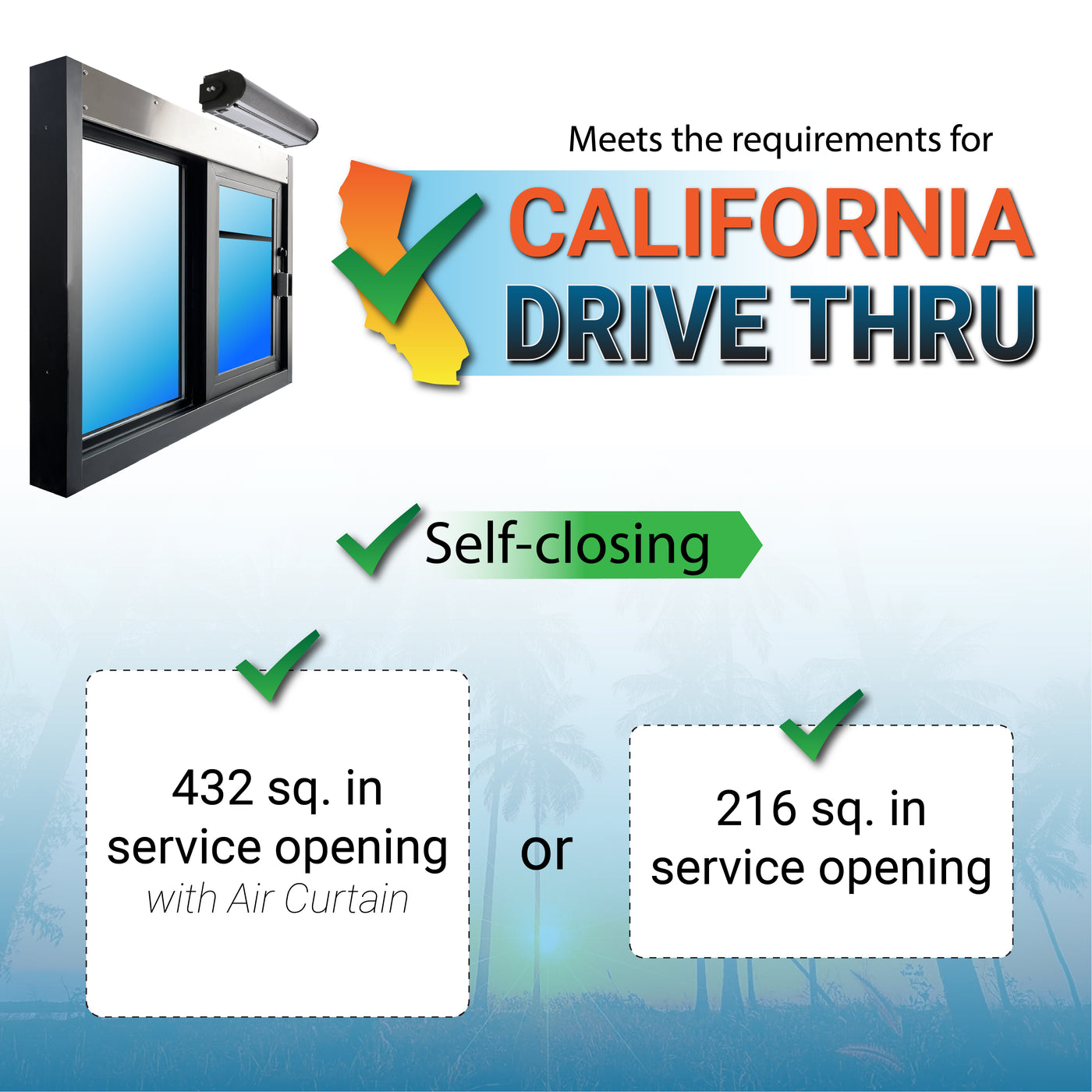 Quikserv California Drive Thru Slider Window for QSR Food Service | Re ...
