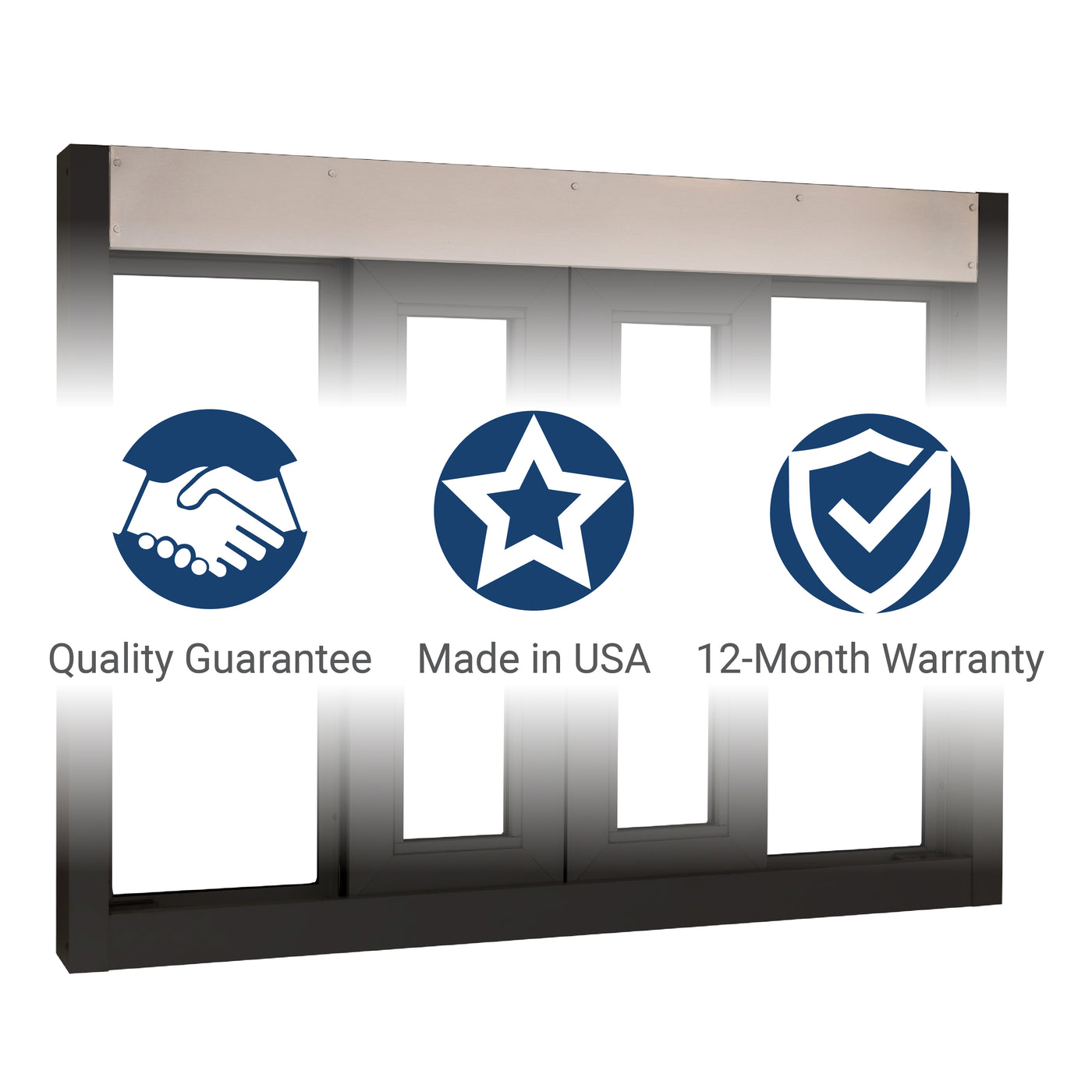 Quikserv Bi-parting Self Closing Drive Thru Window | | Multiple Sizes ...